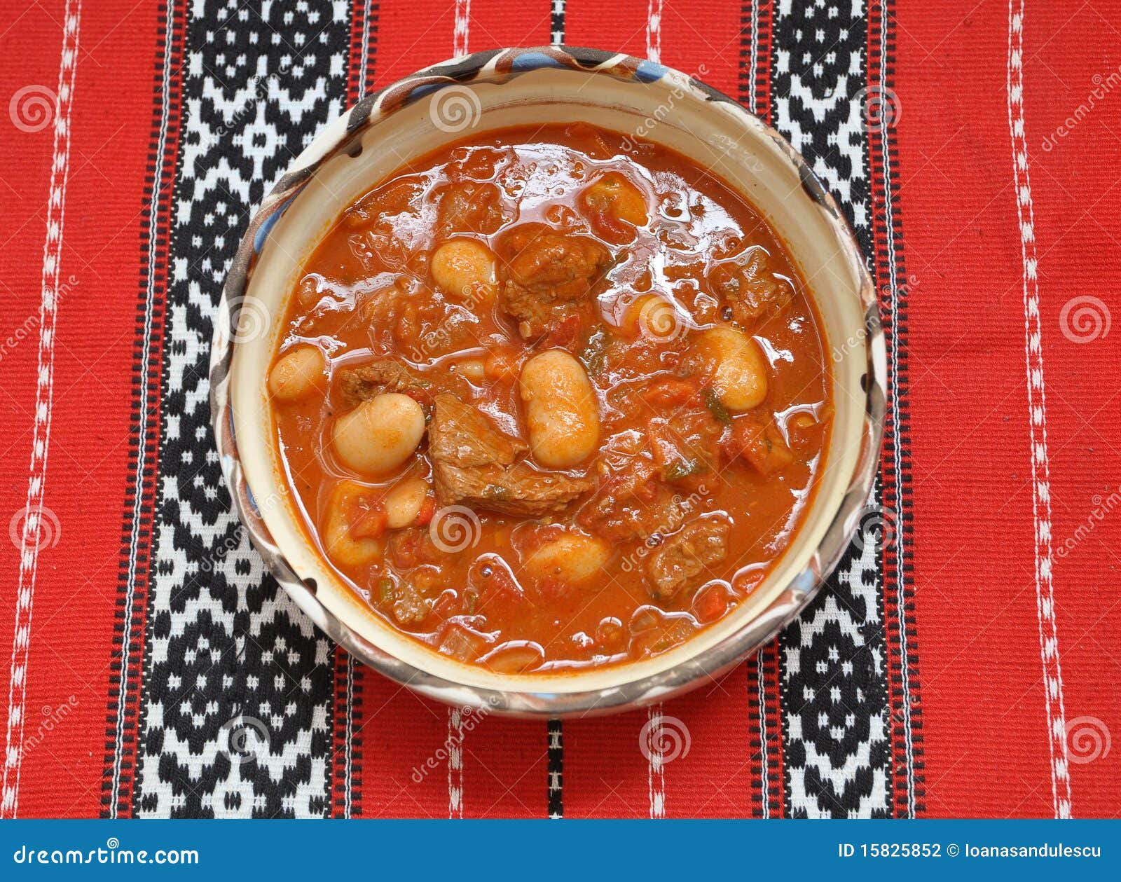 Beef Goulash with beans stock photo. Image of hungarian - 15825852