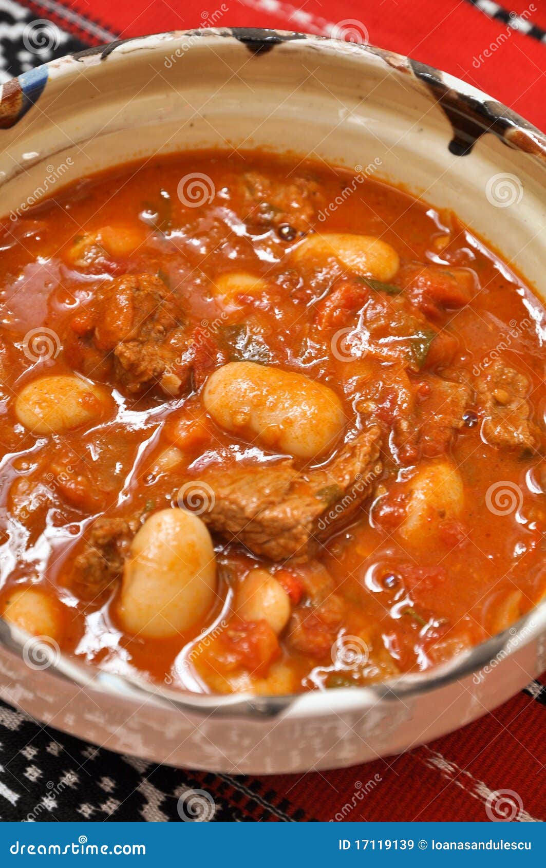 Beef Goulash with beans stock image. Image of flavor - 17119139