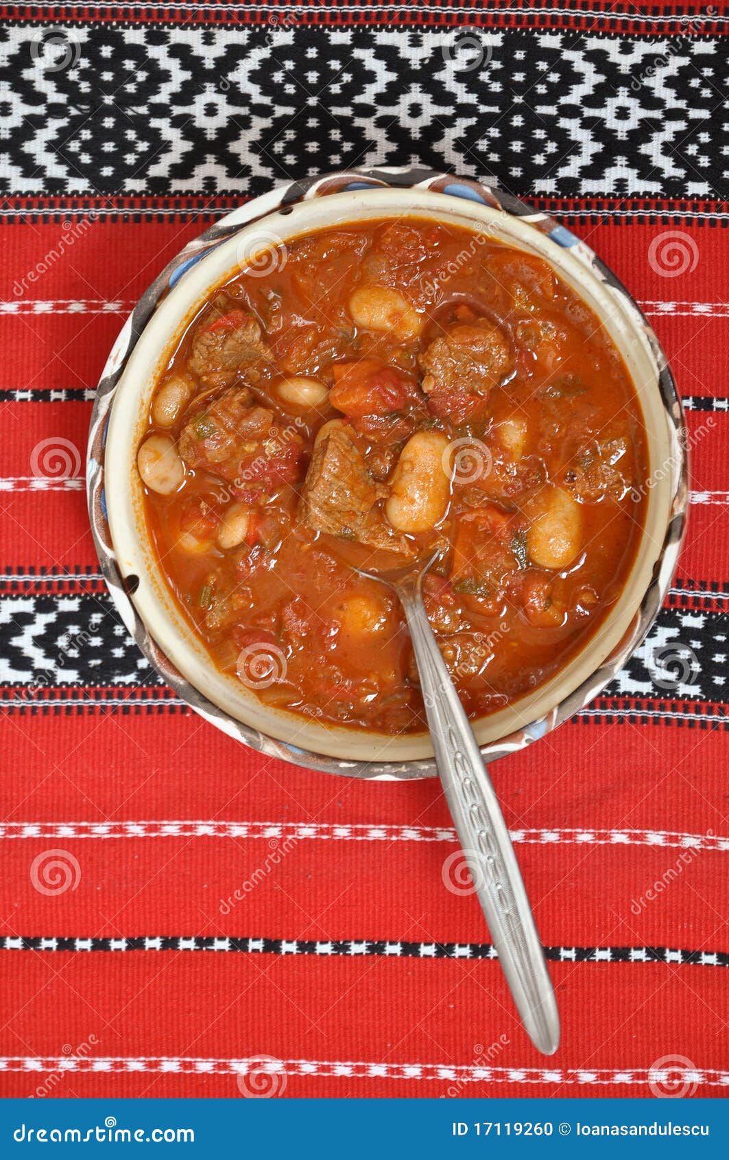 Beef Goulash with beans stock photo. Image of europe - 17119260