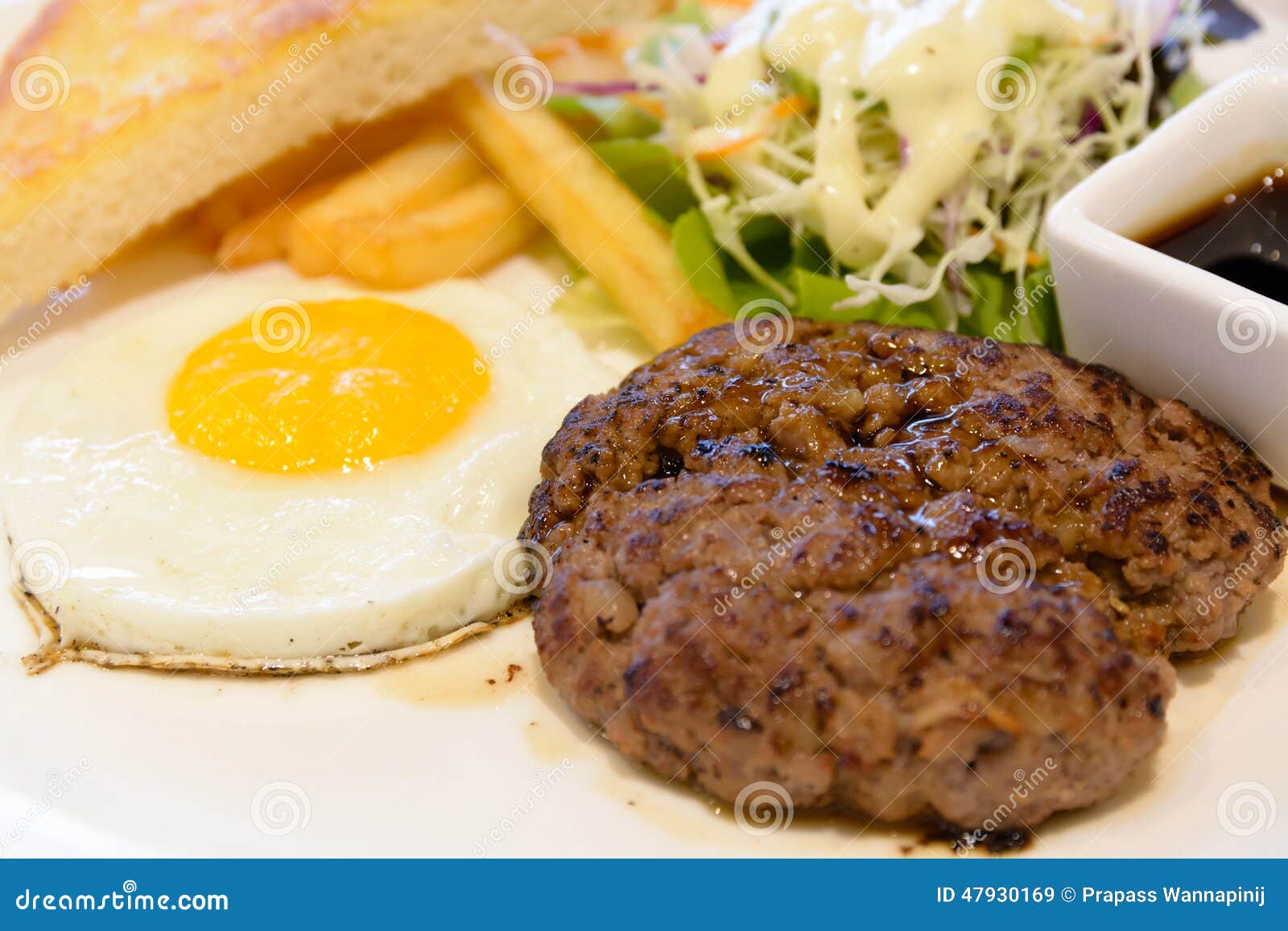 Beef Hamburg steak stock image. Image of lunch, food - 47930169