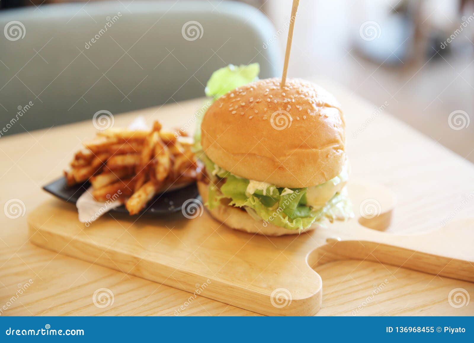 Beef Hamburger Japanese Style Stock Image - Image of burger, isolated ...