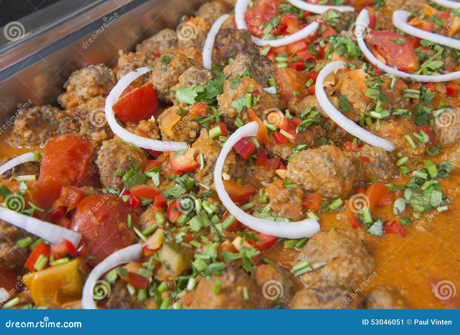 Beef Kofta Curry at an Indian Restaurant Stock Image - Image of meat ...