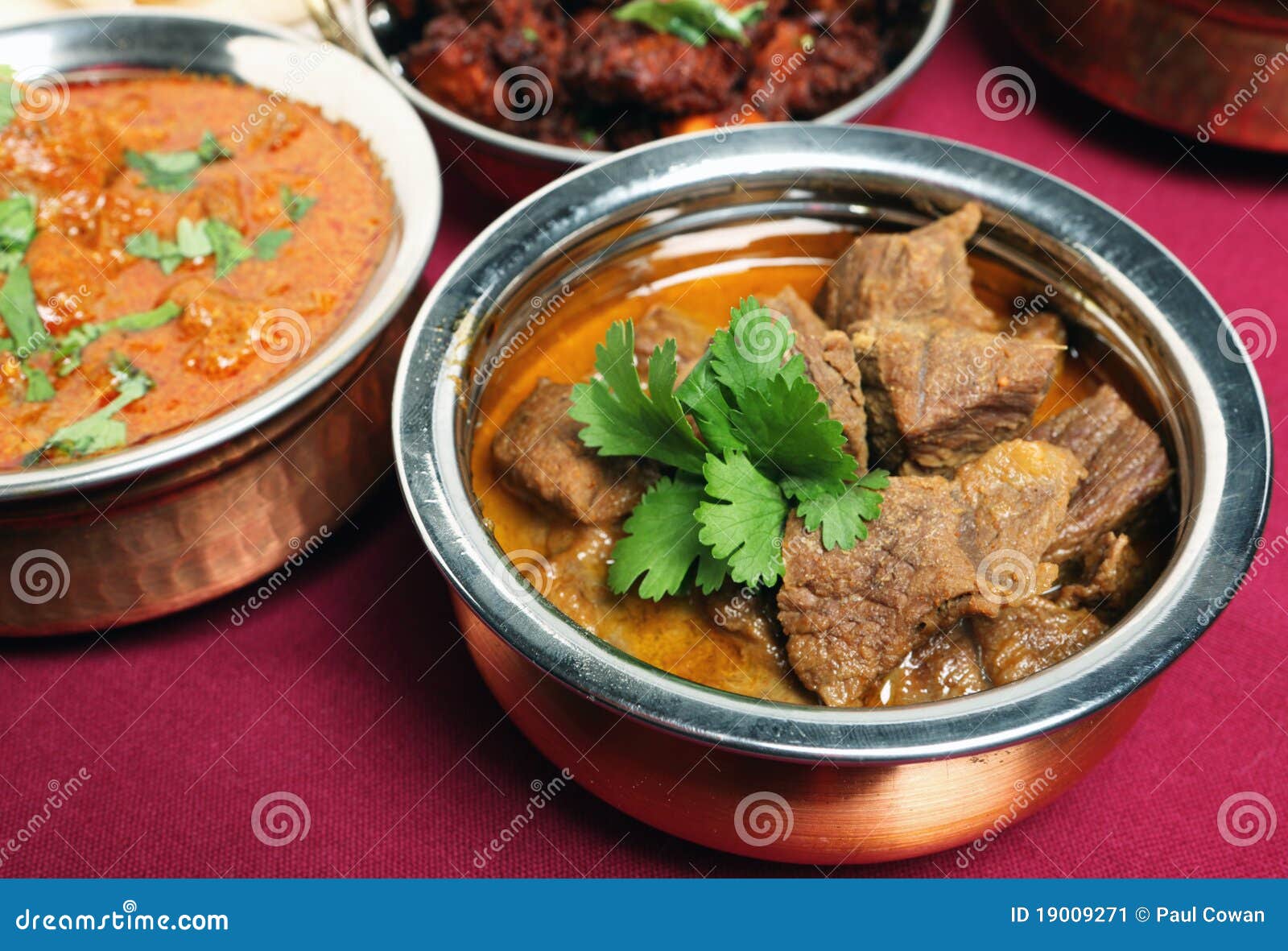 Beef korma curry in bowl stock image. Image of horizontal - 19009271