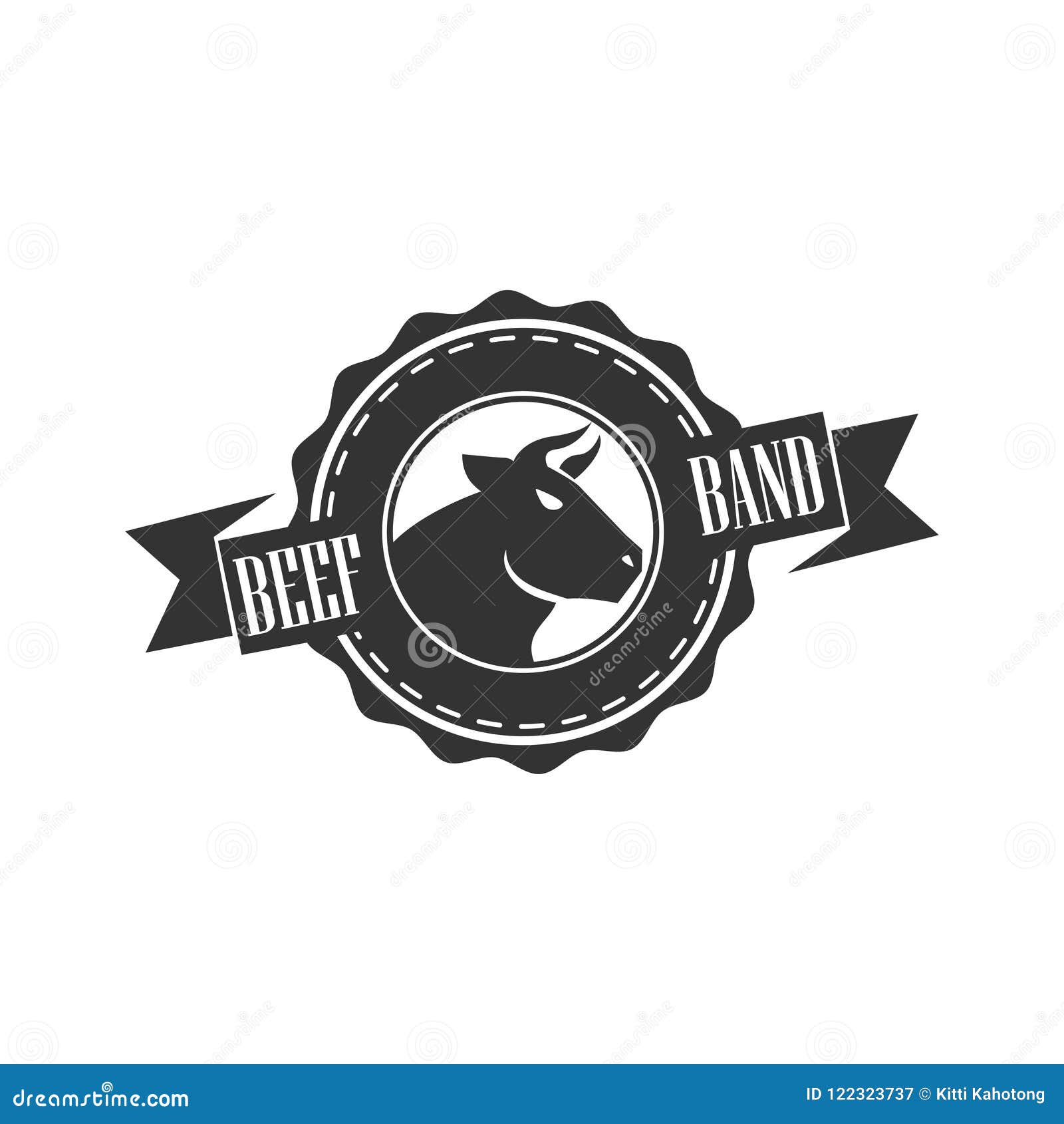 Beef Label Logo Design , Vector Stock Illustration - Illustration of ...