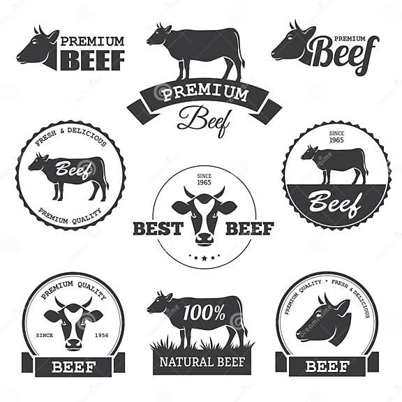 Beef labels stock vector. Illustration of restaurant - 40998574