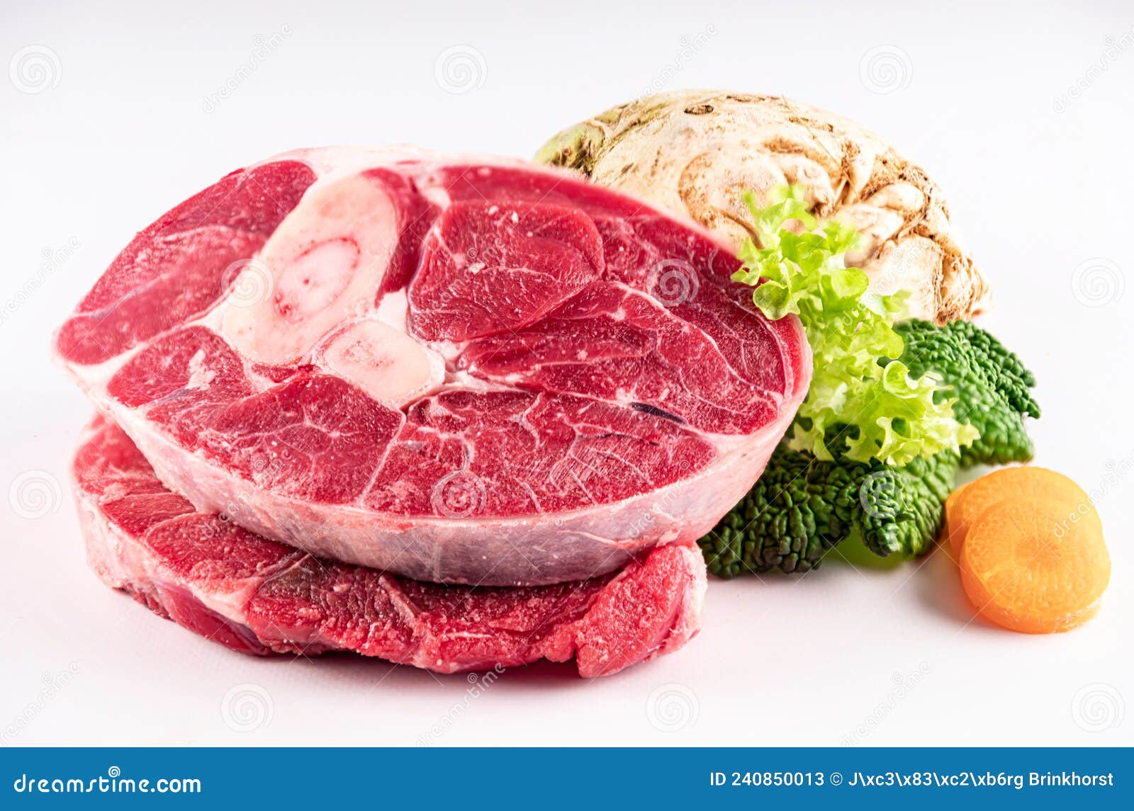 Beef Leg Slices for the Soup Stock Image - Image of shank, roasting ...
