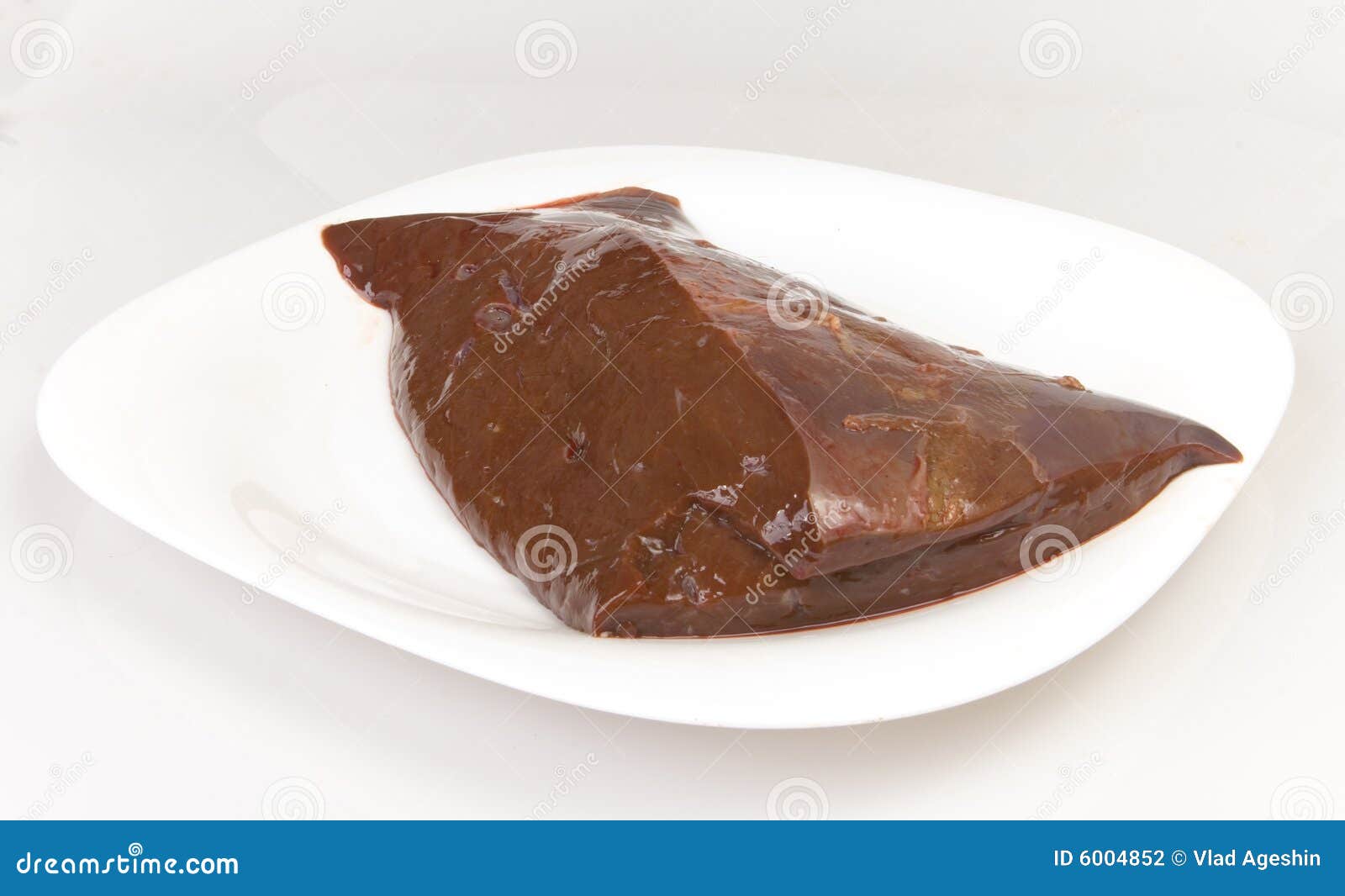 Beef Liver, Cut Into Pieces For Thermal Treatment Royalty-Free Stock ...