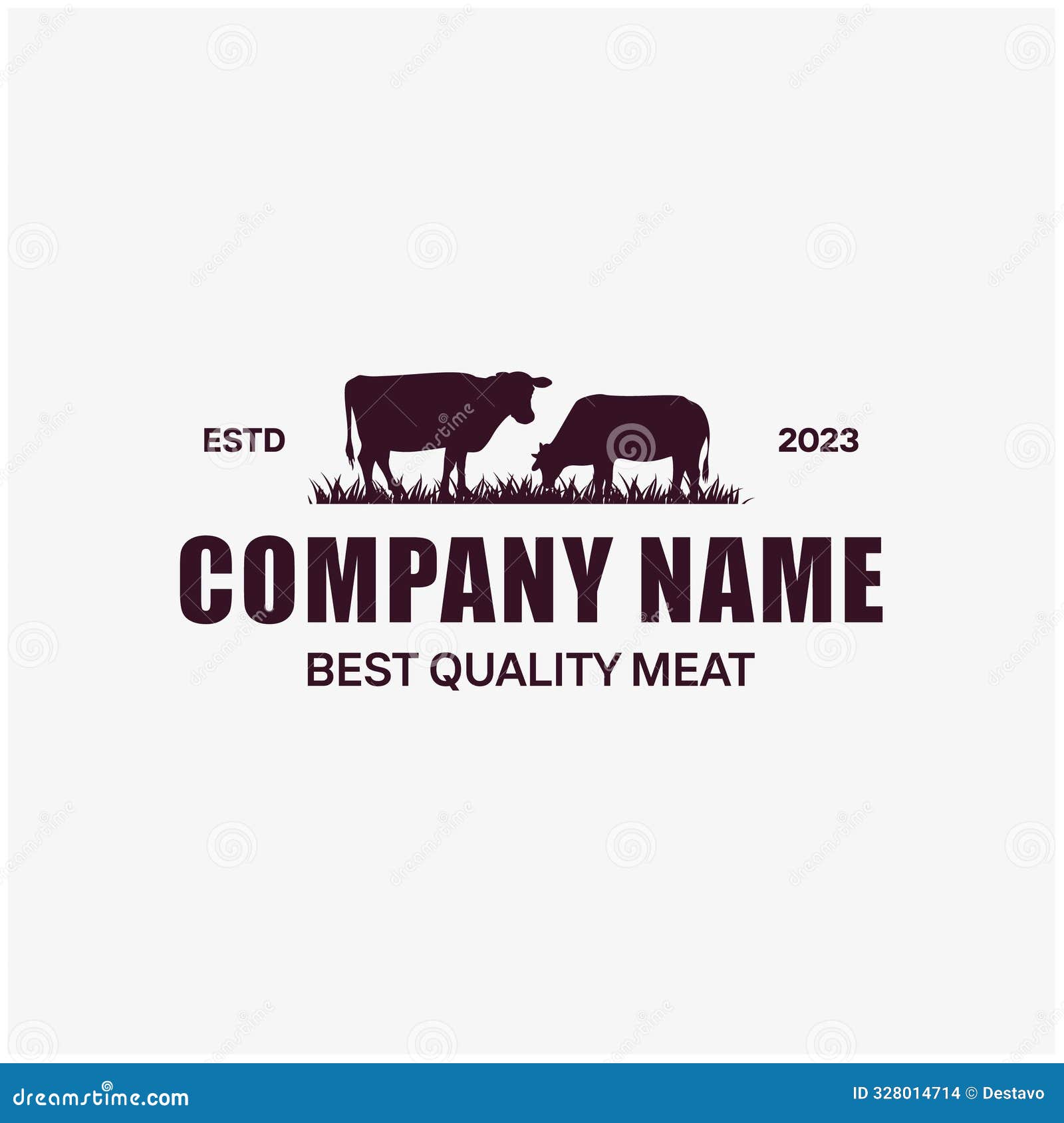 Beef Livestock Label Design Inspirations Stock Illustration ...