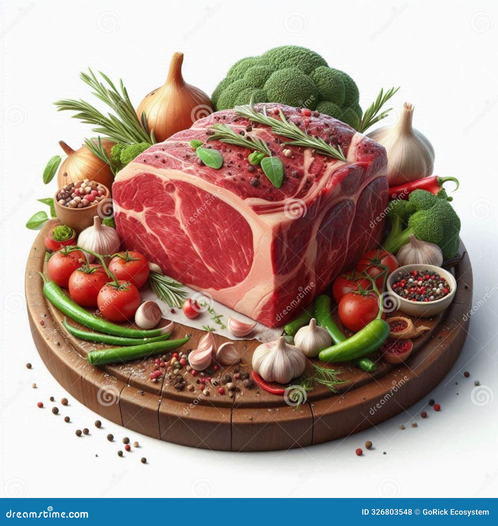Beef Look Pretty and Beautiful on a White Background Stock Photo ...