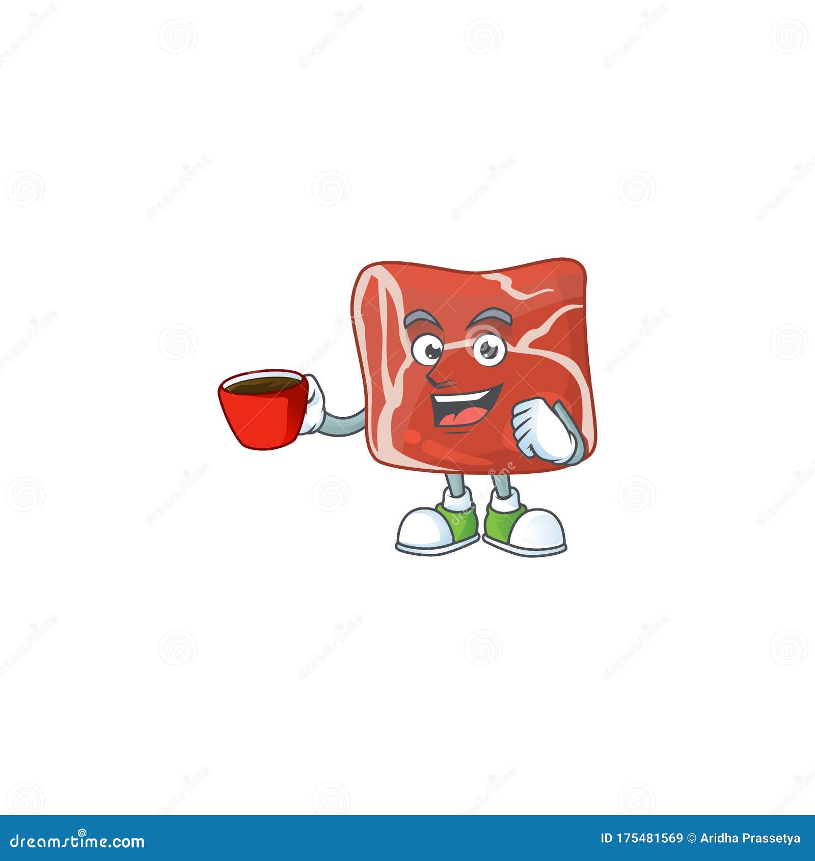 Beef Mascot Design Style Showing an Okay Gesture Stock Vector ...