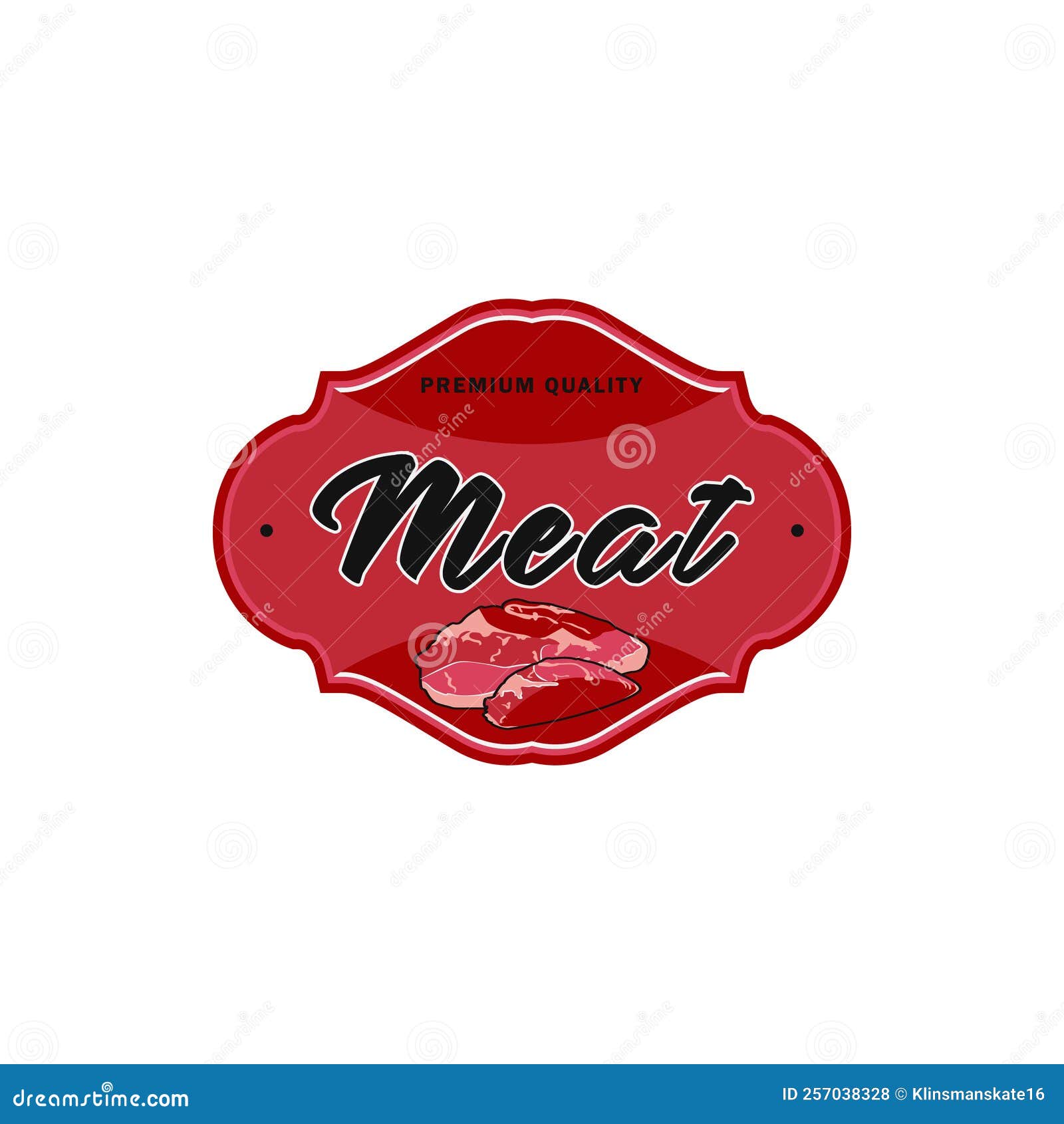 Beef Meat Badge And Lebel Template Design Vector Illustration ...