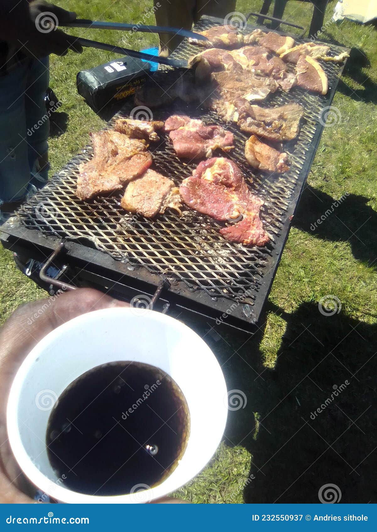 Beef meat braai editorial photography. Image of roasting - 232550937