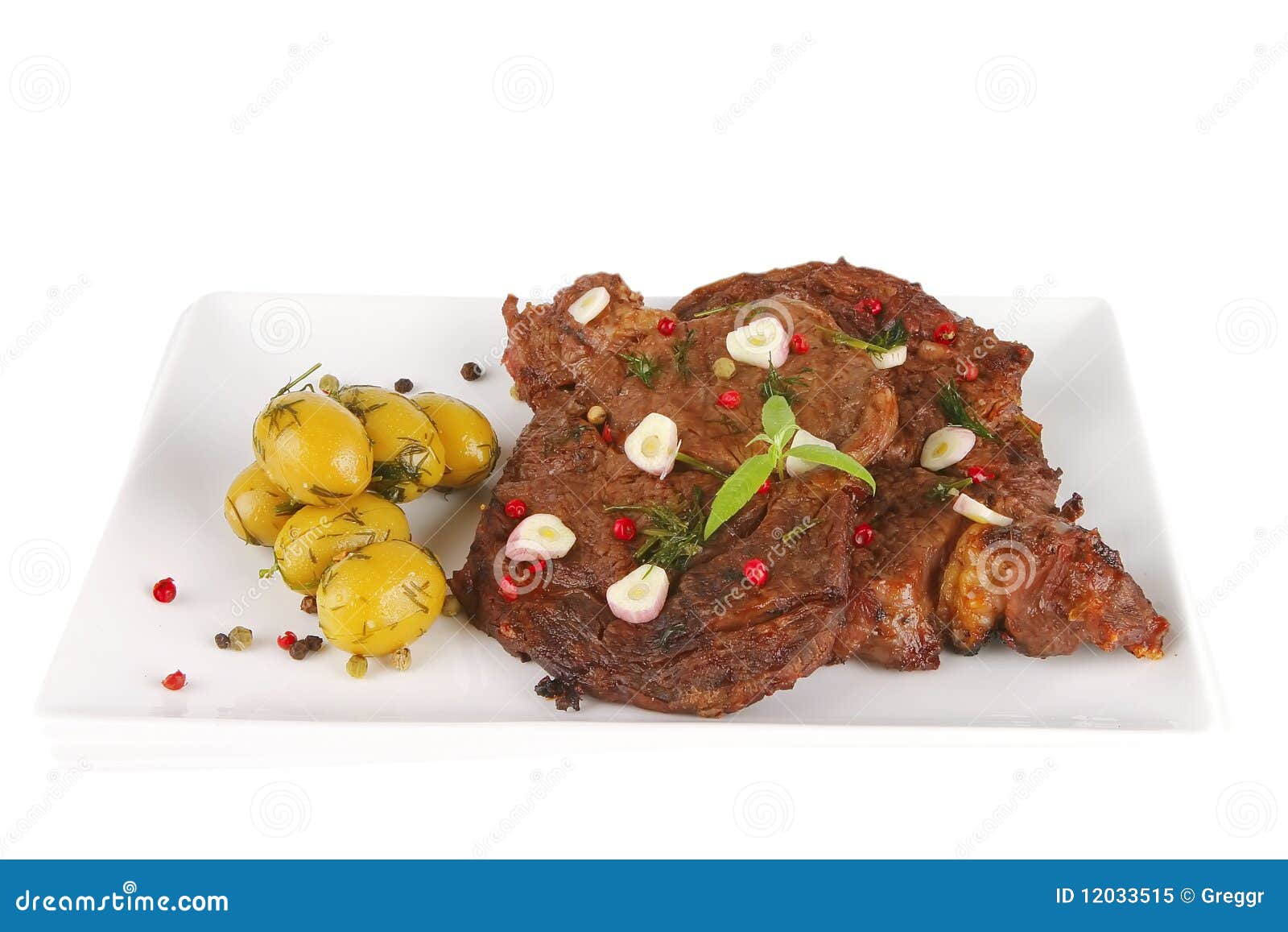 Beef meat chunk on white stock image. Image of cuisine - 12033515