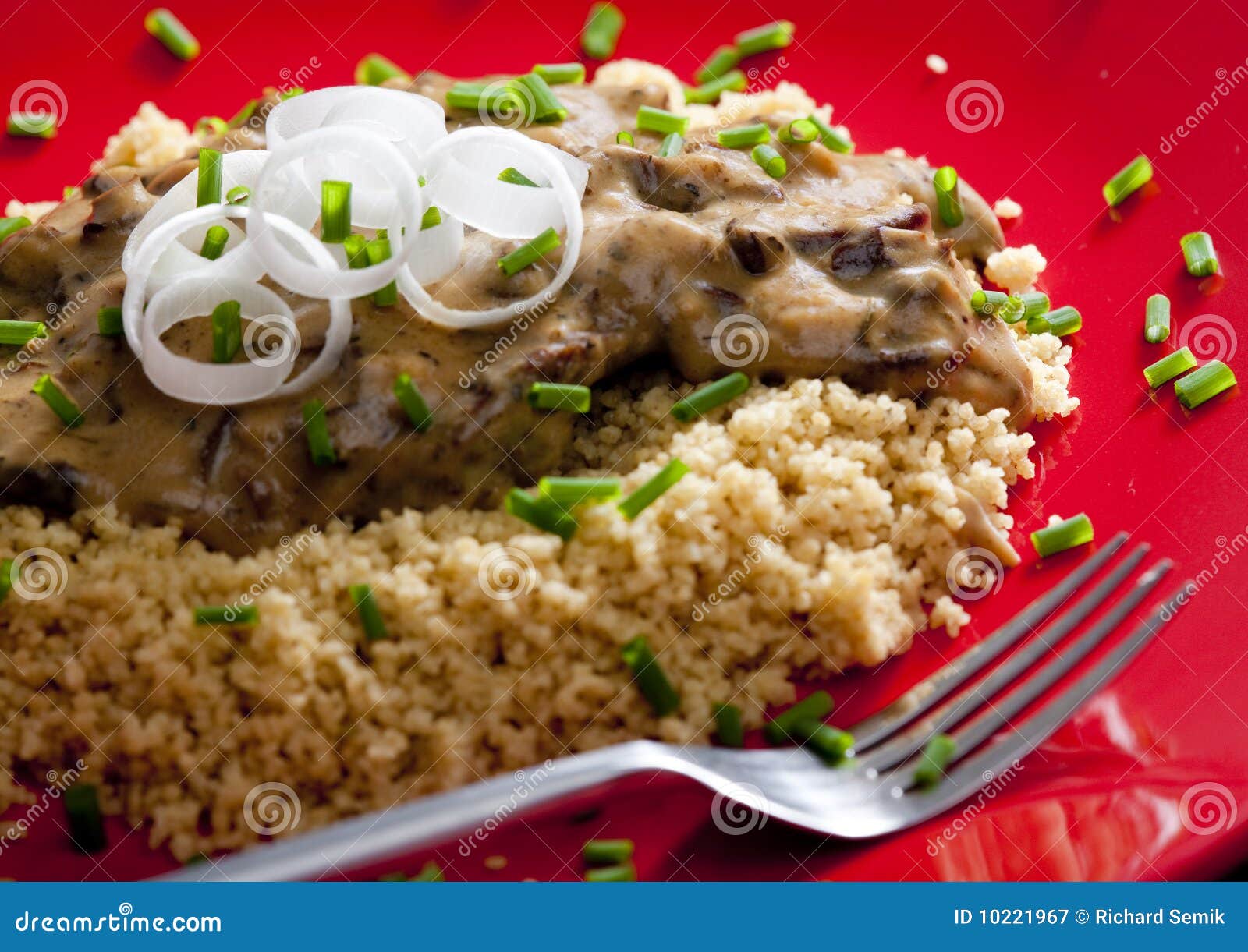 Beef meat on couscous stock image. Image of cuisine, gastronomy - 10221967