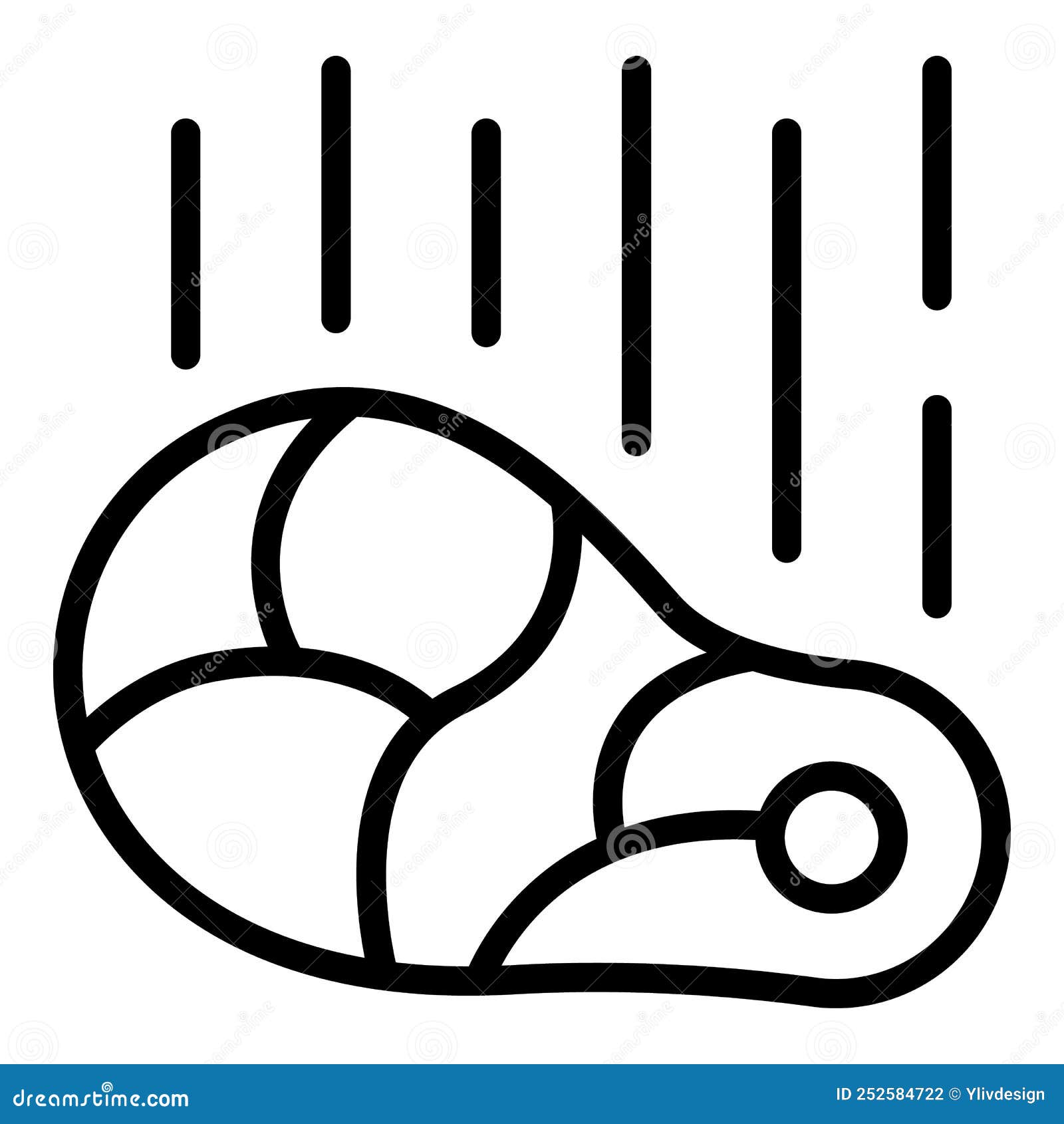 Beef Meat Icon Outline Vector. Pork Food Stock Illustration ...