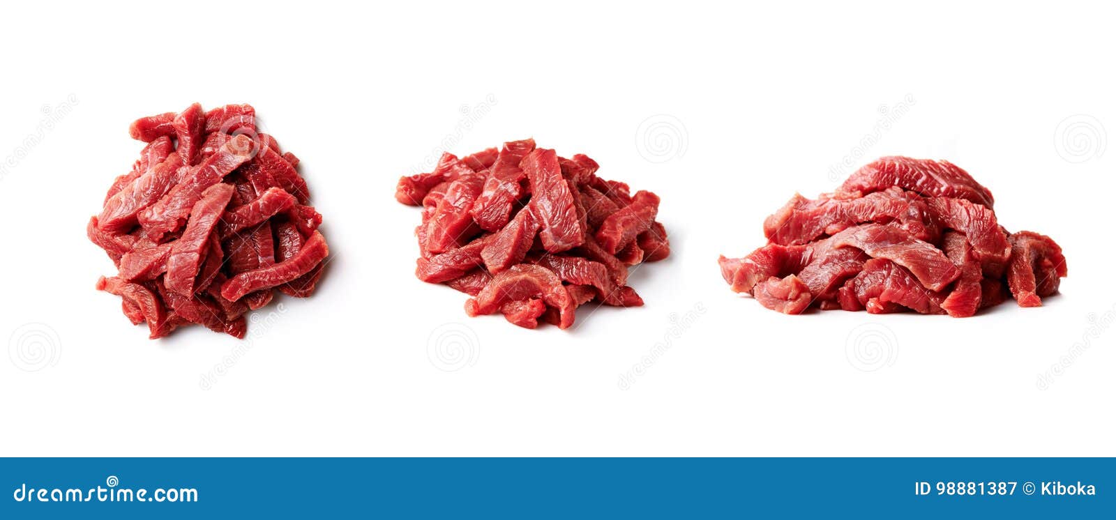 Beef Meat Over White Background Stock Image - Image of fresh, food ...