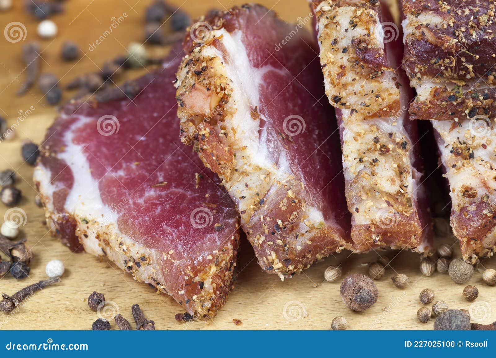Beef Meat Products with Spices Stock Photo - Image of cooking, lard ...