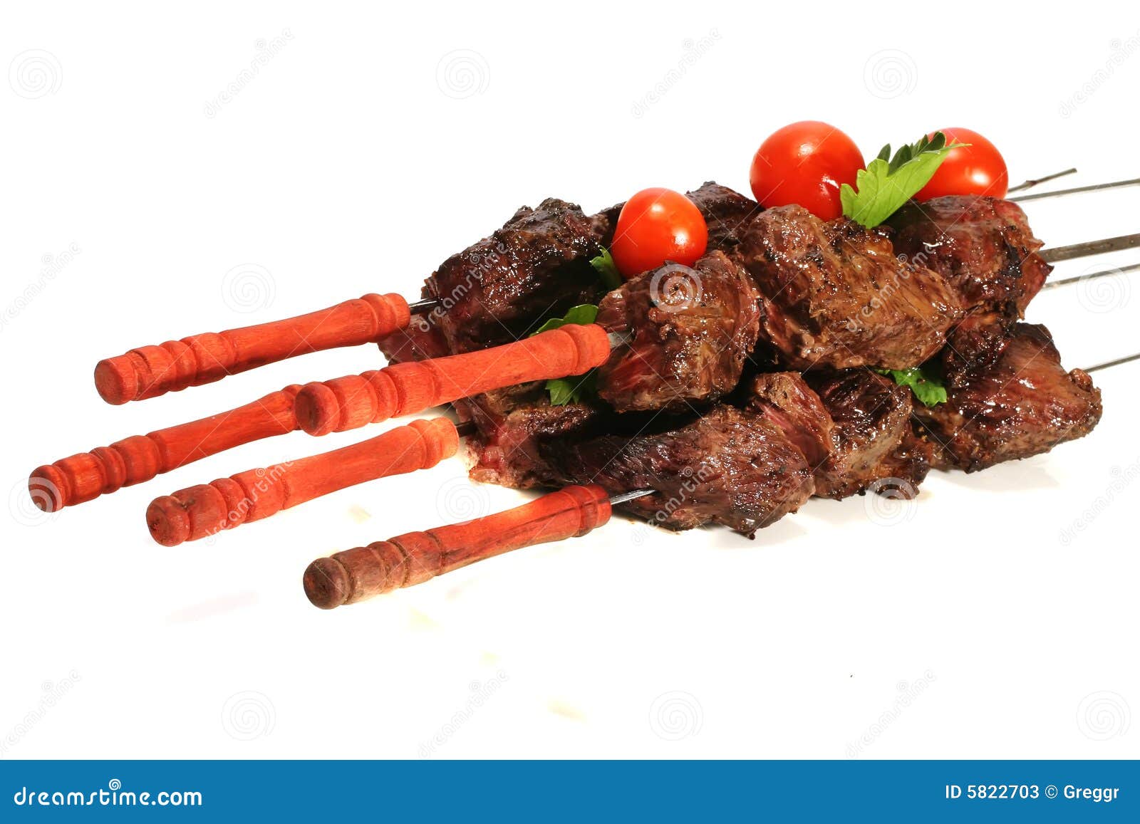 Beef meat on skewer stock image. Image of kebab, meal - 5822703