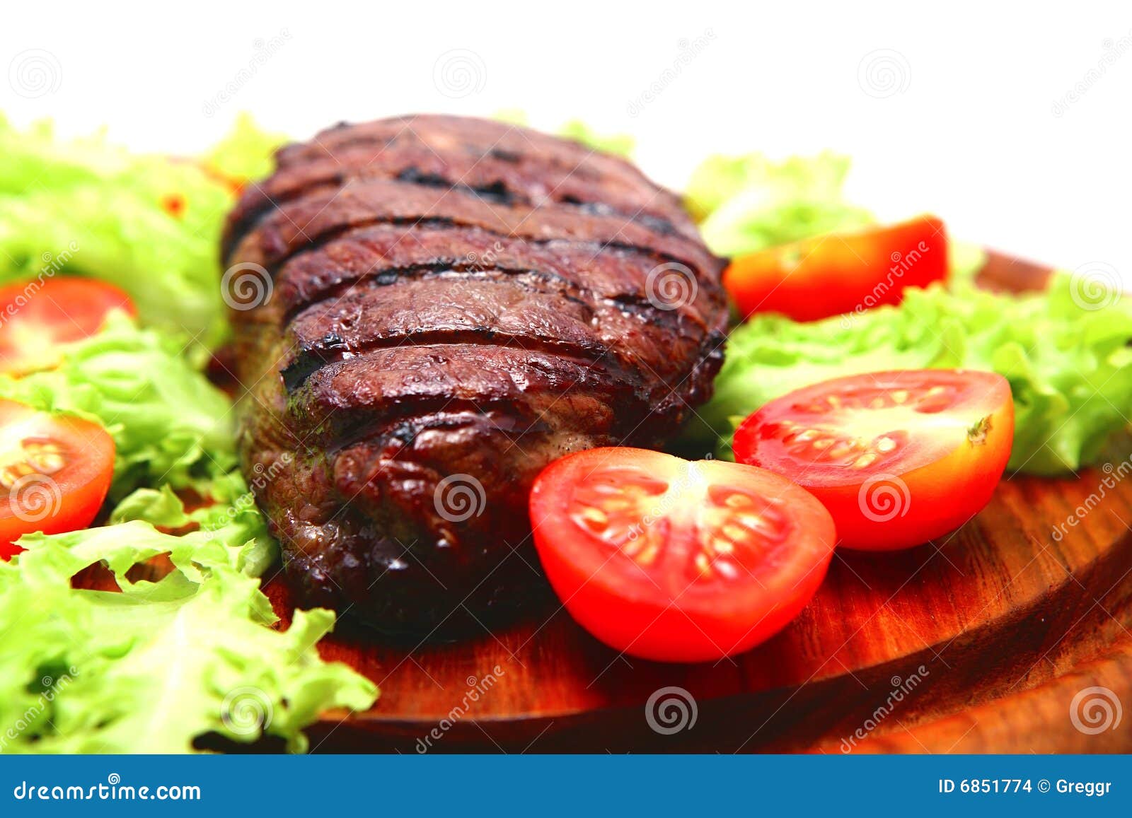 Beef Meat Steak on Wooden Plate Stock Photo - Image of appetizers ...