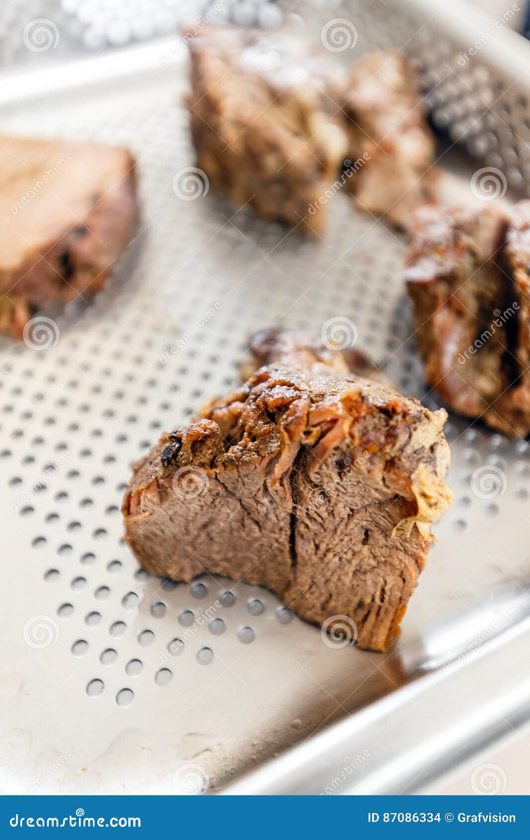 Beef meat on tray stock photo. Image of slice, rost, commercial - 87086334