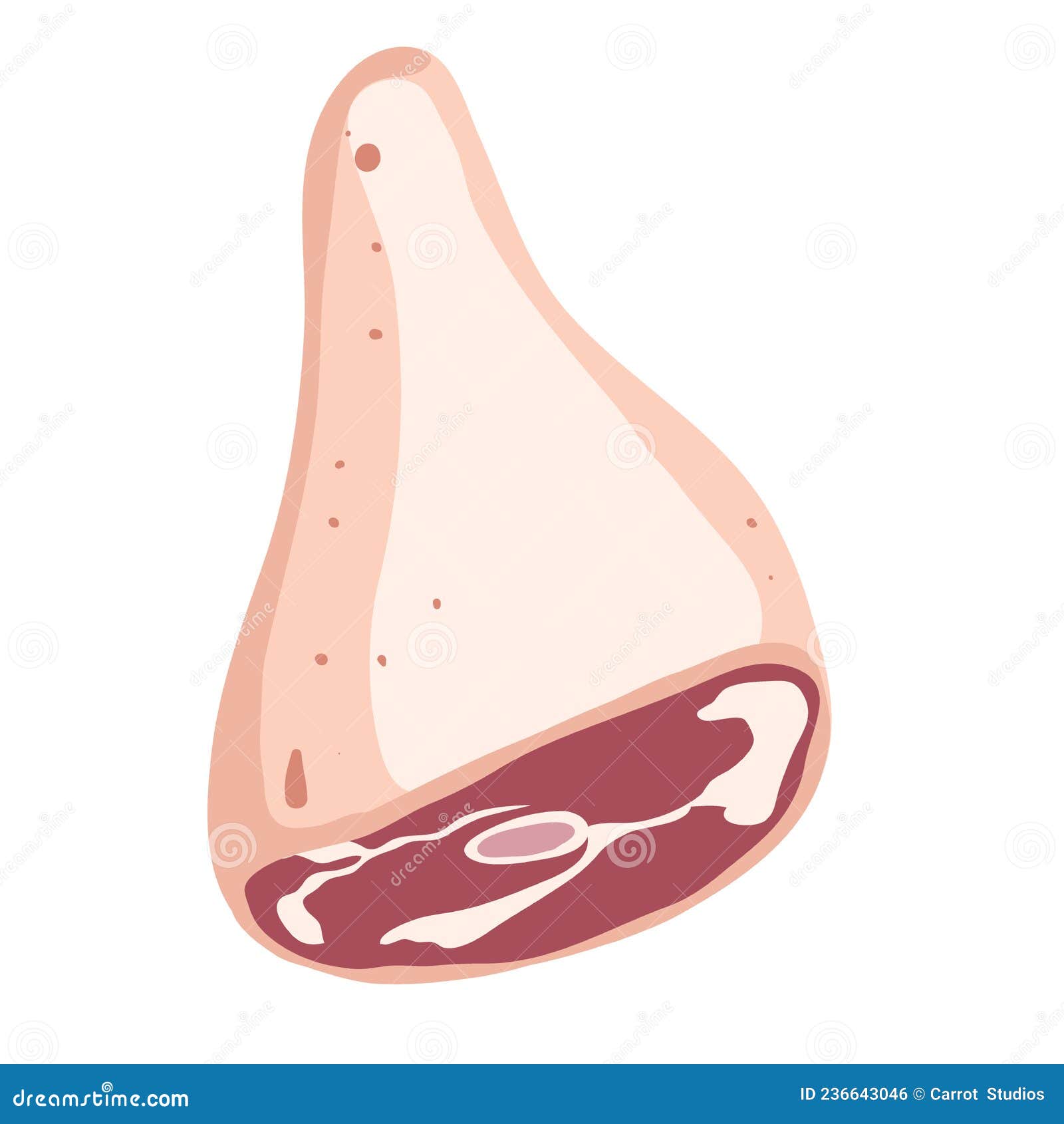 Beef Meat Vector Illustration Isolated Stock Illustration ...