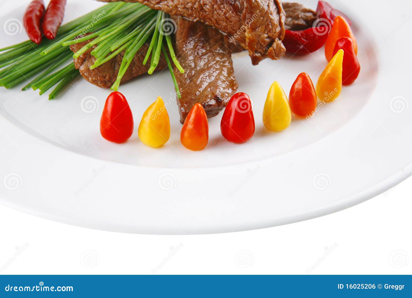 Beef meat on white plate stock photo. Image of lamb, eating - 16025206