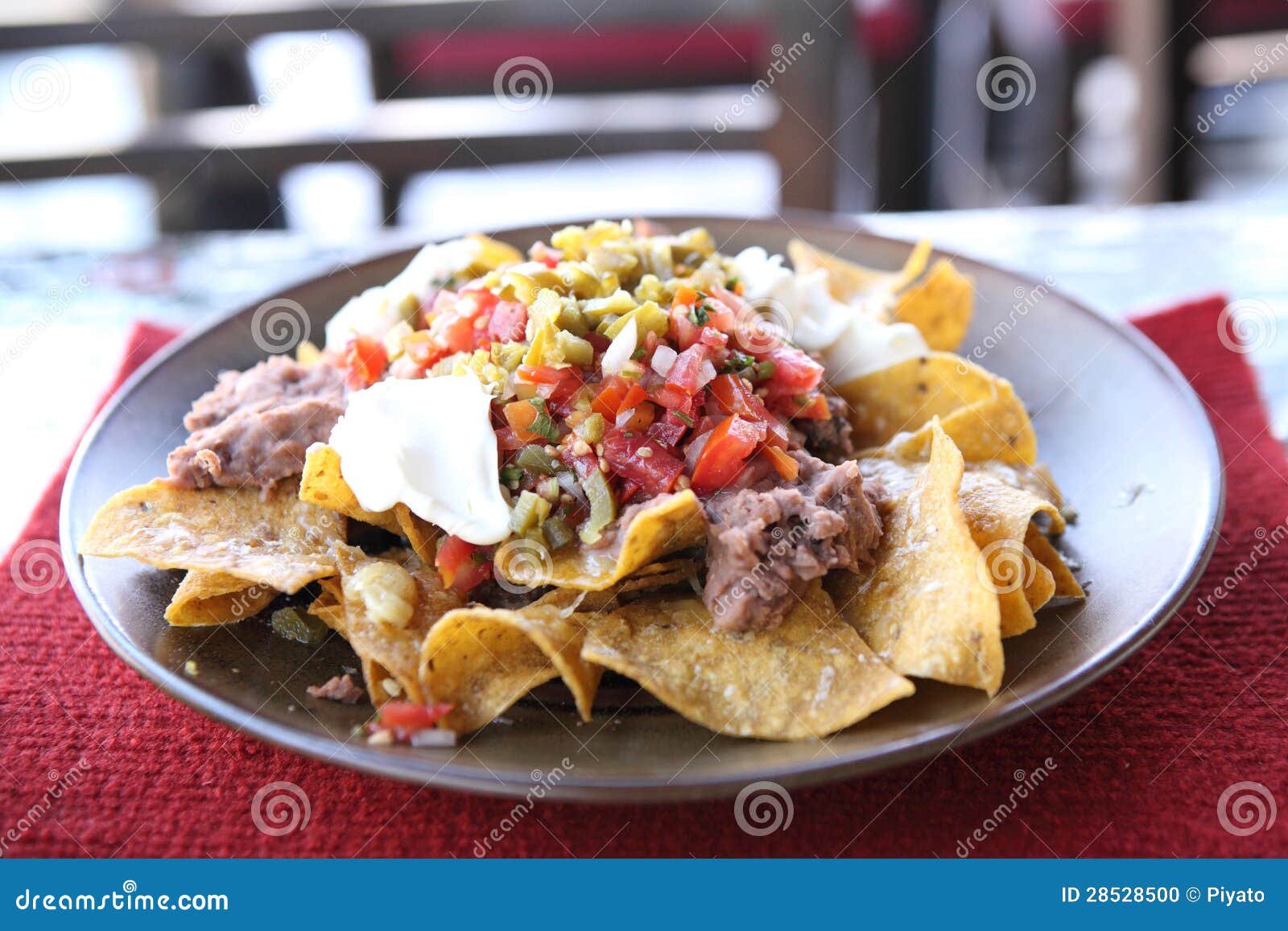 Beef nachos stock photo. Image of eating, cheese, ethnic - 28528500