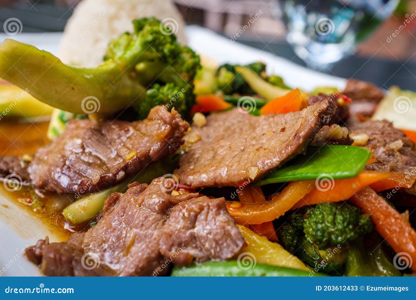 Beef Pad Pak stock image. Image of beef, beans, food - 203612433