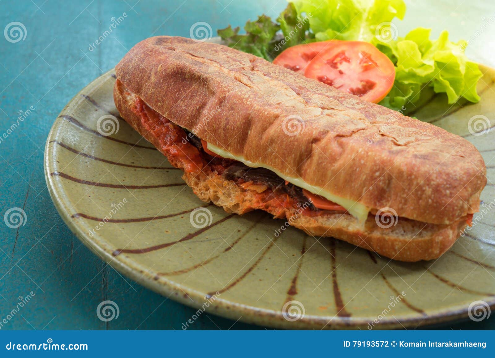 Beef Panini stock photo. Image of fresh, hungry, nutrition - 79193572