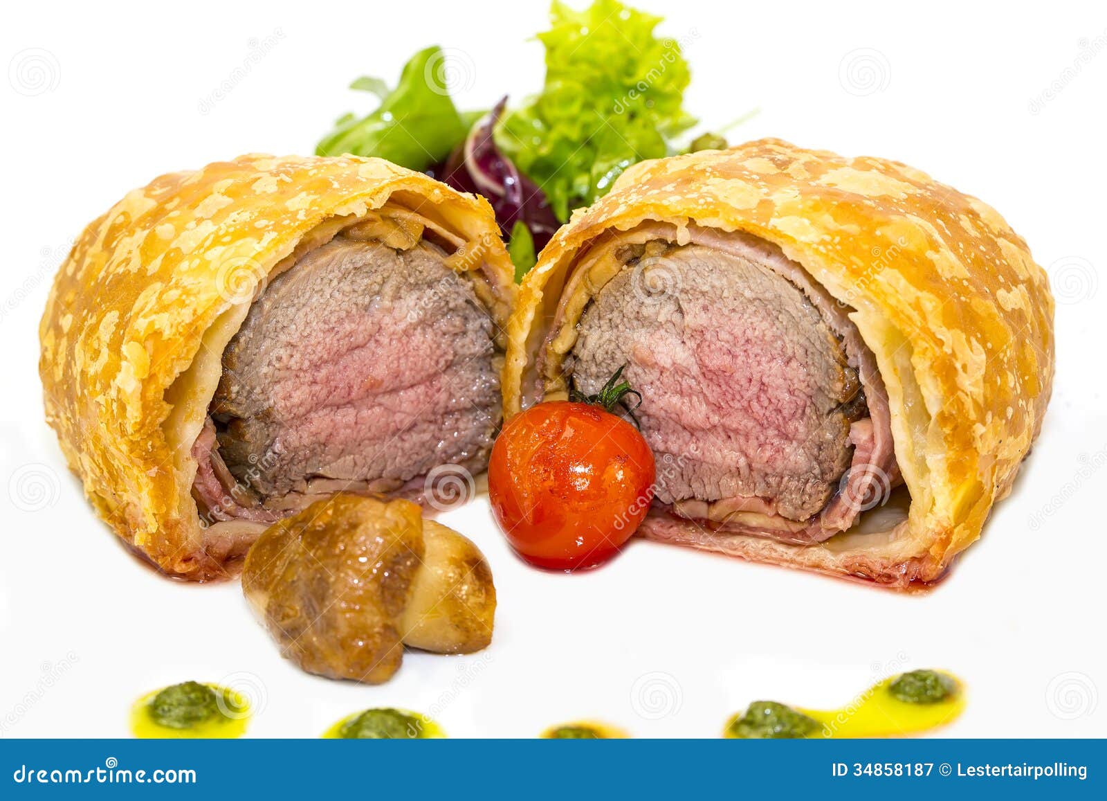 Beef in pastry stock image. Image of prepared, puff, boeuf - 34858187