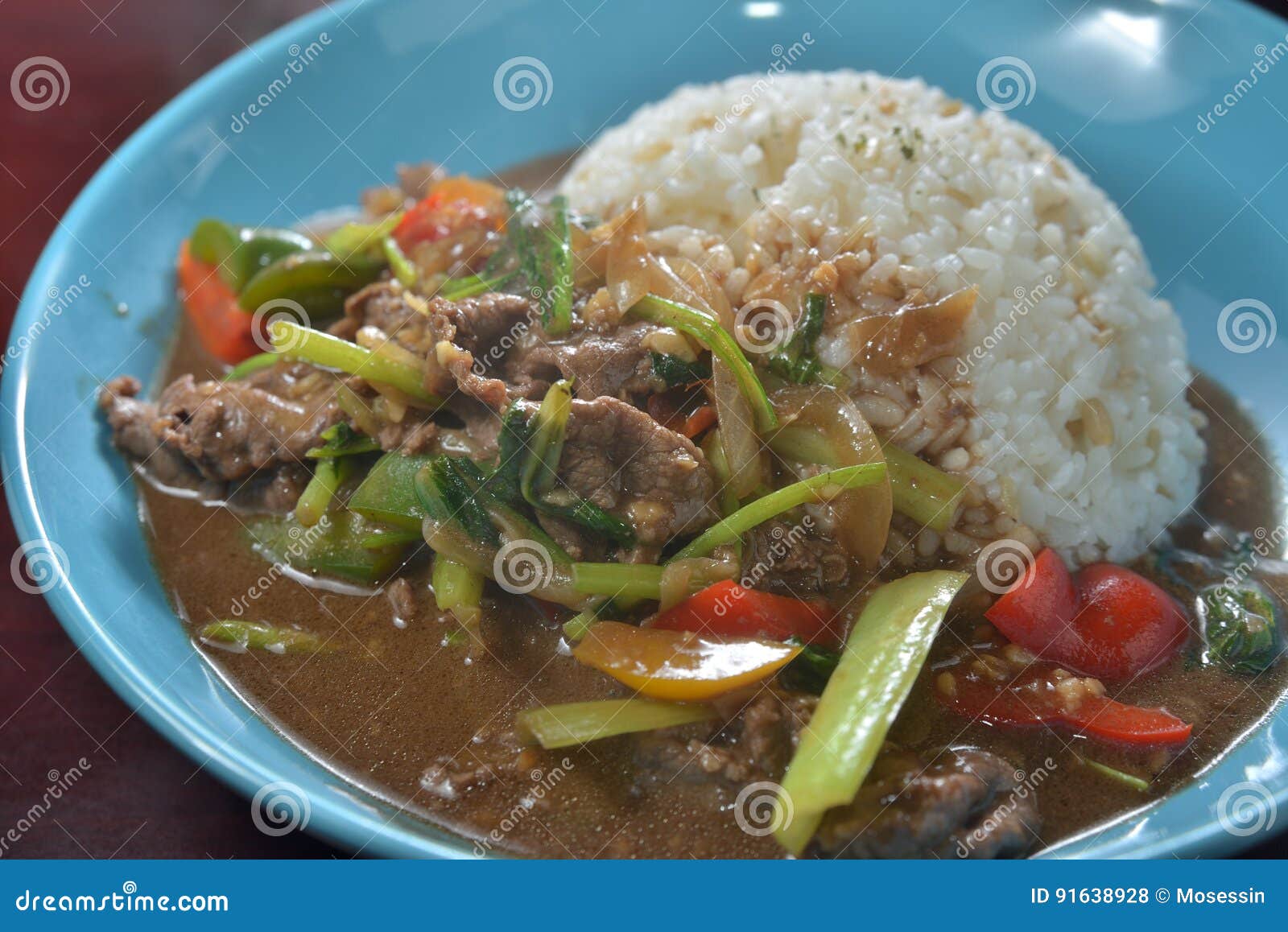 Beef pepper rice stock photo. Image of pepper, steam - 91638928