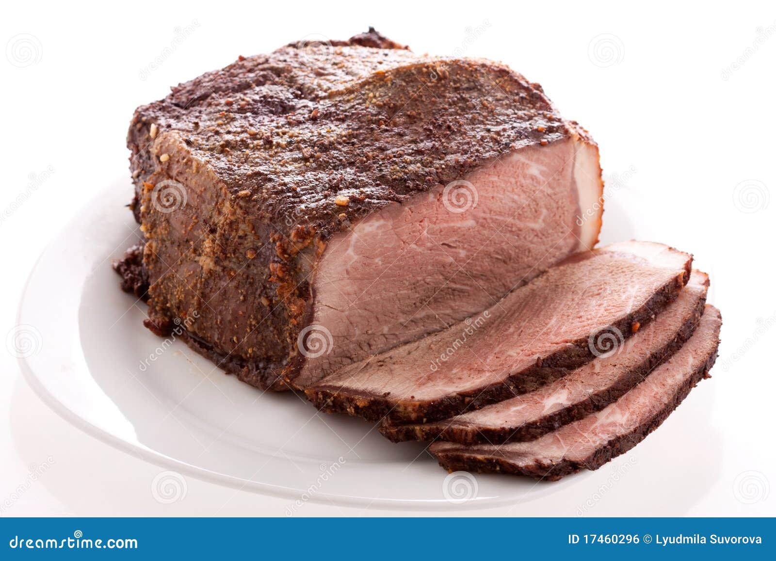 Beef on a plate stock photo. Image of plate, meat, meal - 17460296