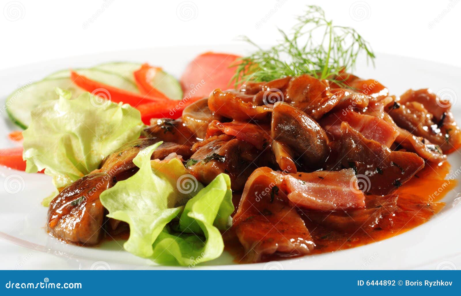 Beef Plate stock photo. Image of celebration, green, dinner - 6444892