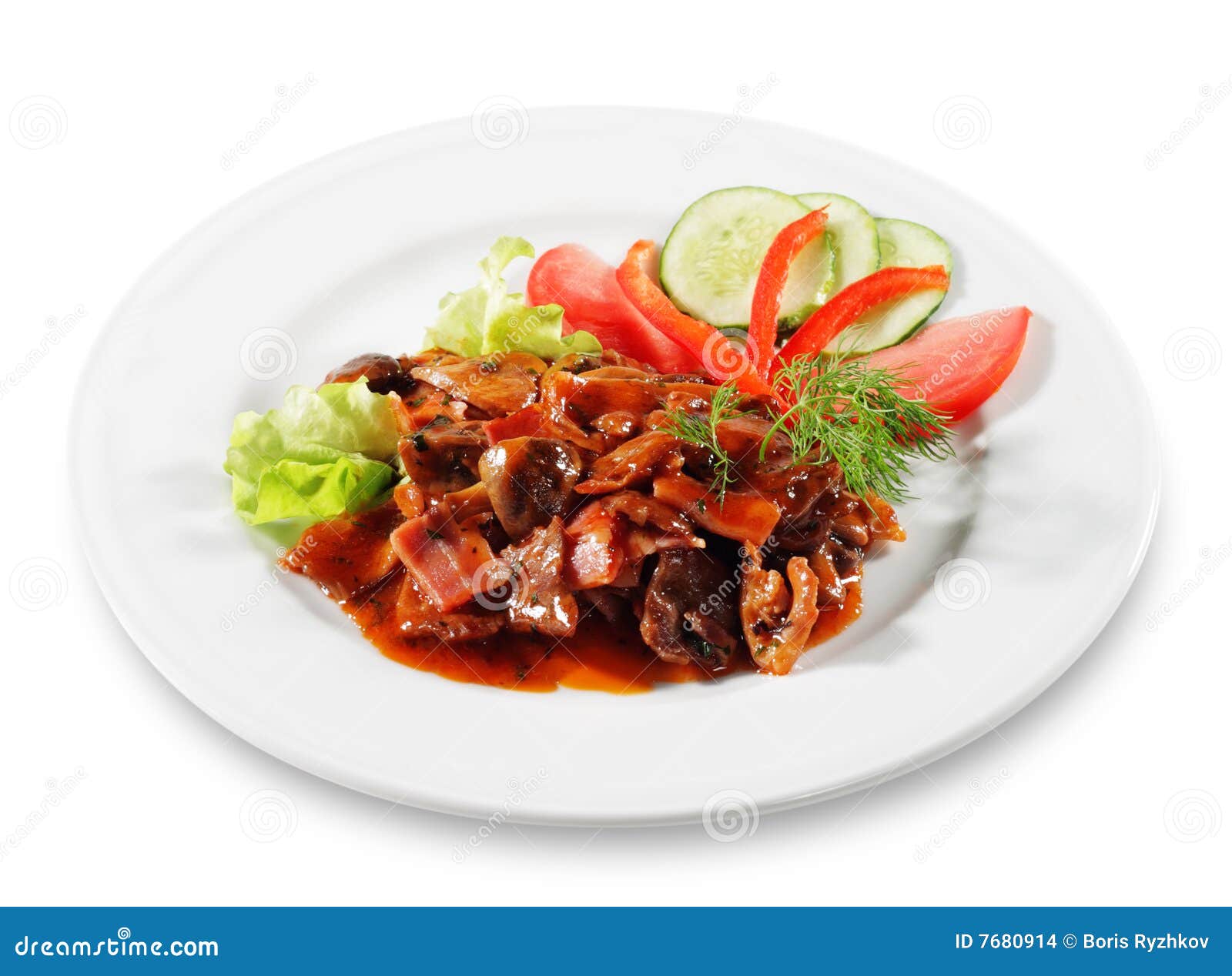 Beef Plate stock photo. Image of meat, cookery, kitchen - 7680914