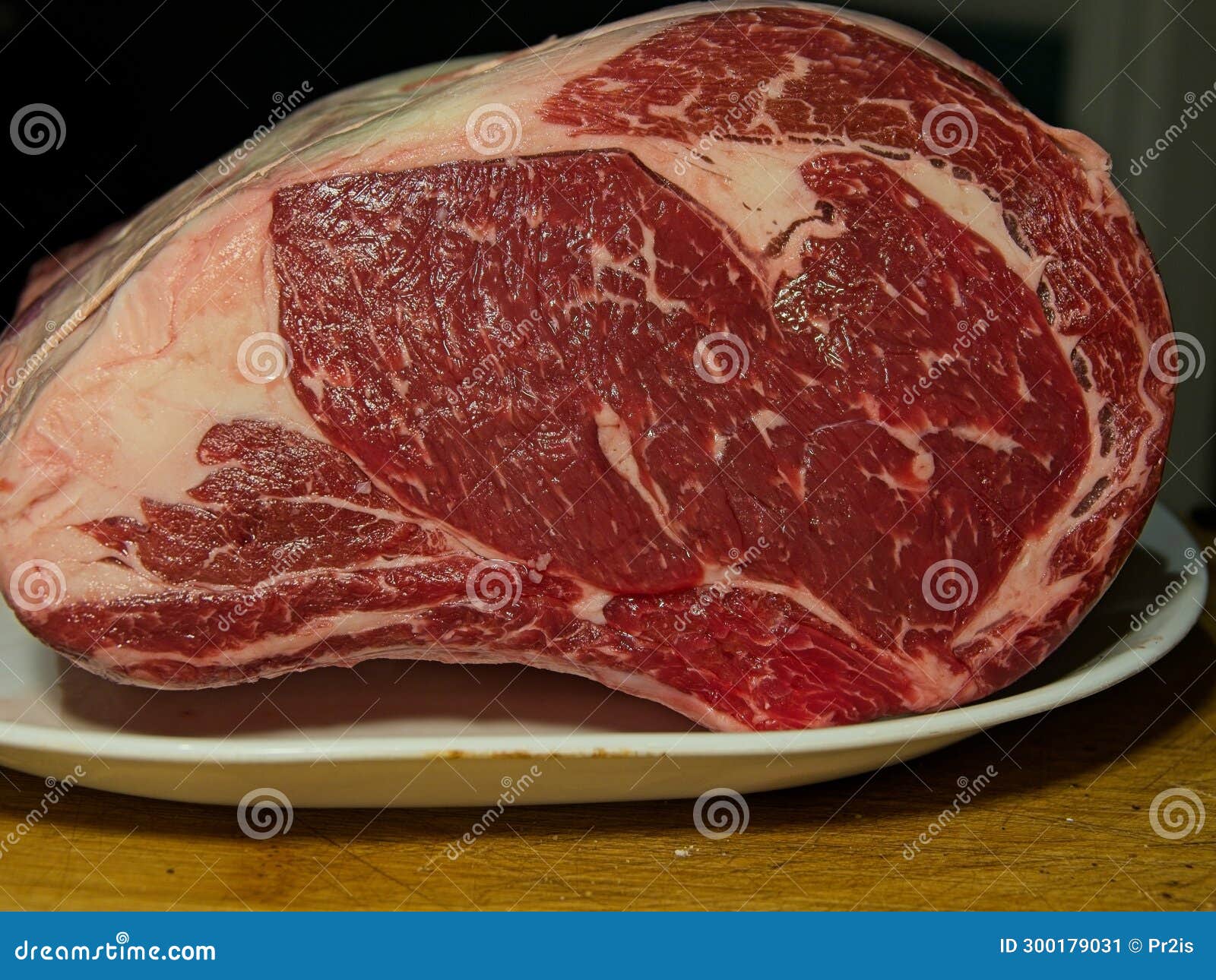 Beef Prime Rib Roast in Stages of Preparation Stock Image - Image of ...