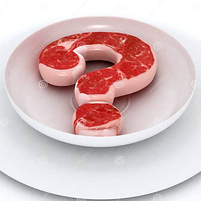 Beef Question Mark Close-up Stock Photo - Image of animal, healthy: 3672170