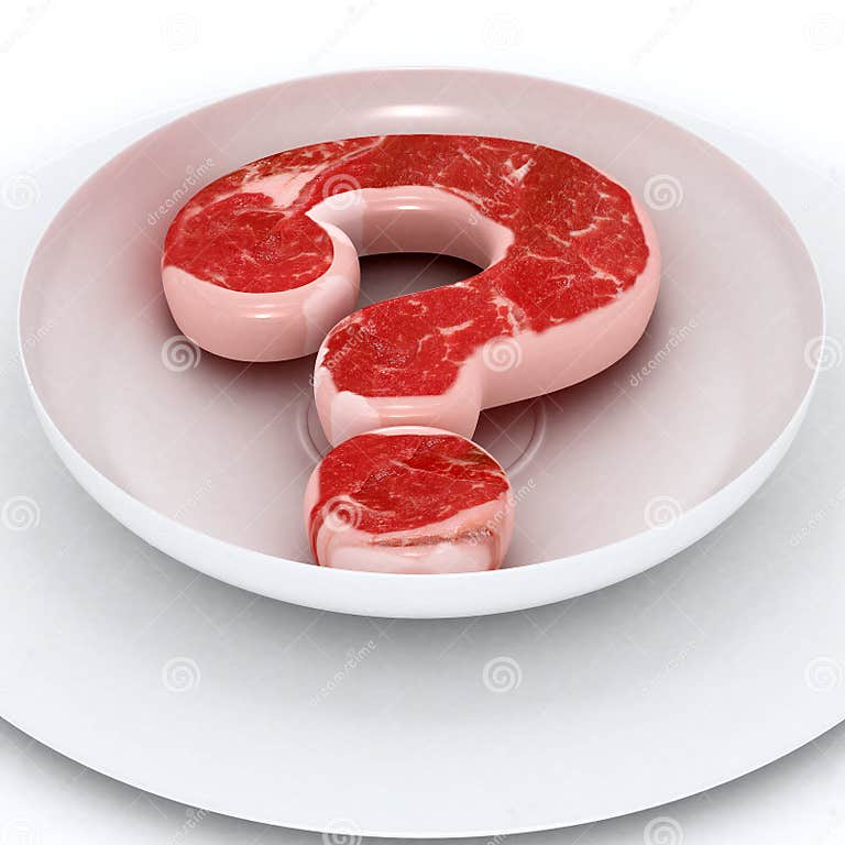 Beef Question Mark Close-up Stock Photo - Image of animal, healthy: 3672170