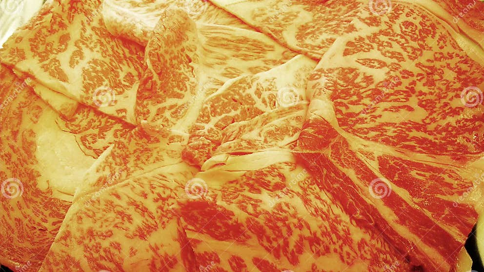 Beef Raw Red Meat Closeup Texture Background Stock Image - Image of ...