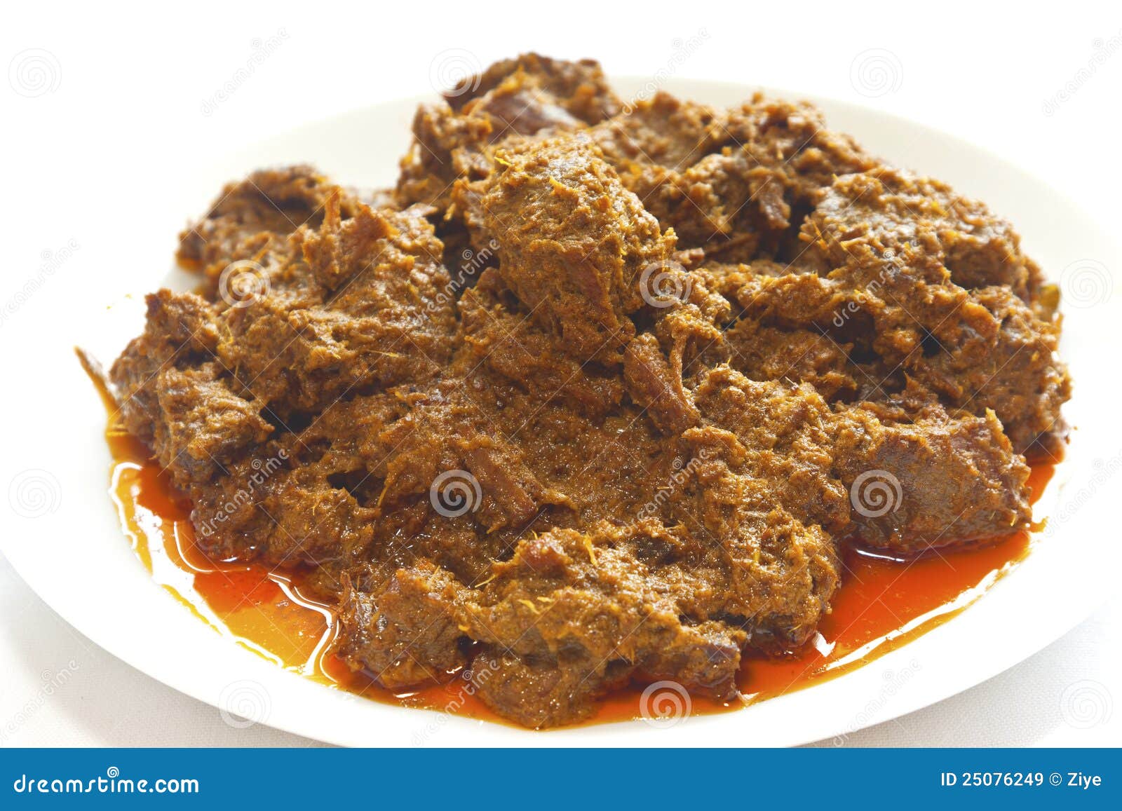 Beef Rendang: Indonesian Food Stock Image - Image of rendang, delicious ...