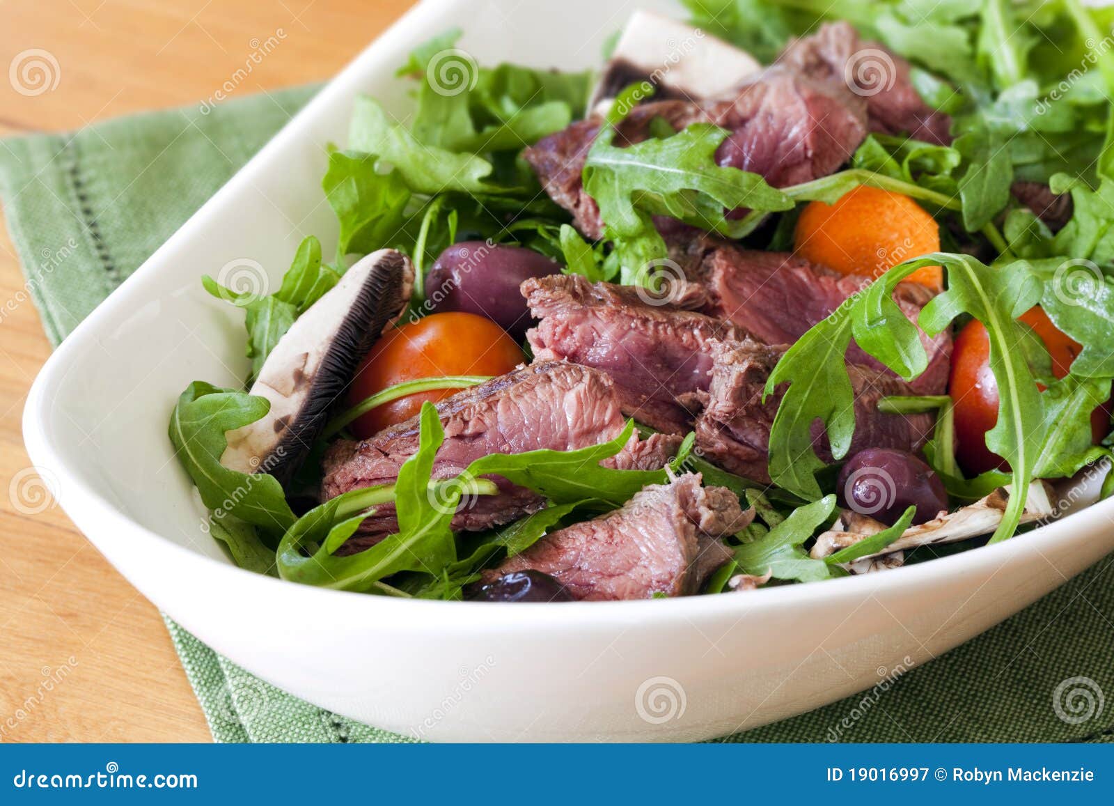 Beef Salad stock image. Image of cherry, sliced, mushroom - 19016997
