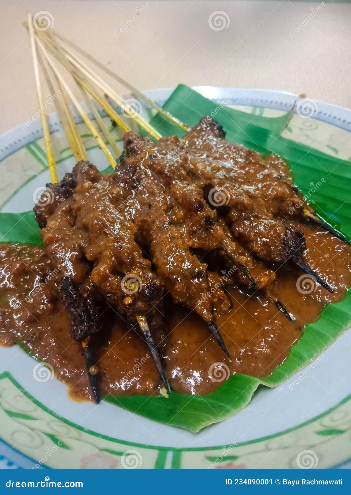 Beef Satay with Peanut Sauce Stock Image - Image of restaurant, sate ...