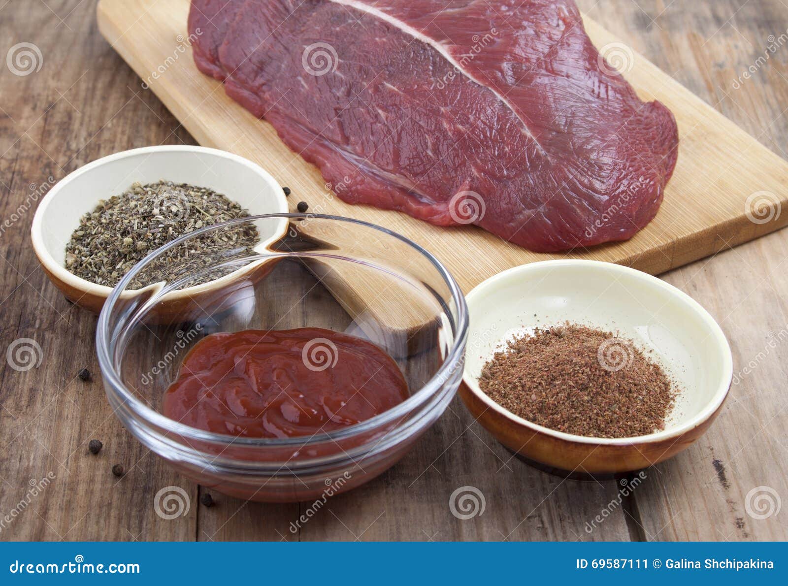Beef scapula. stock image. Image of herb, macro, roast - 69587111