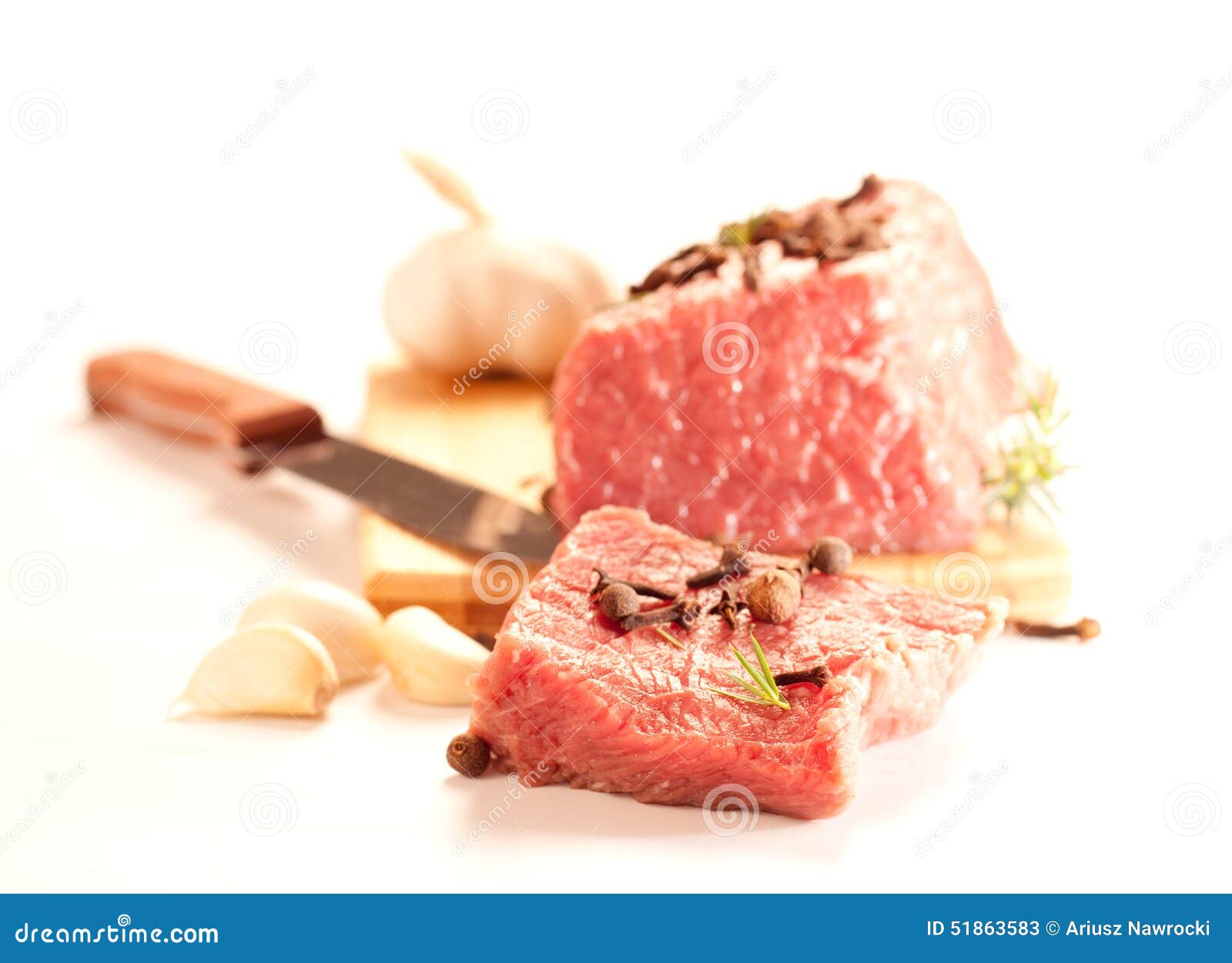Beef stock image. Image of garlic, portion, freshness - 51863583