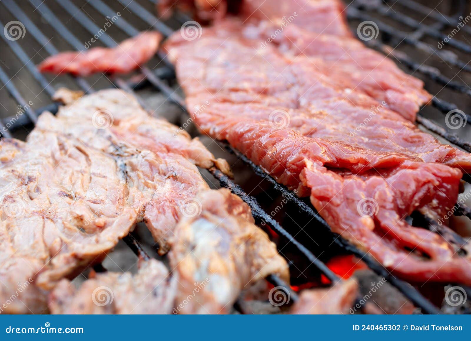 Beef sirloin flap on grill stock photo. Image of grill - 240465302