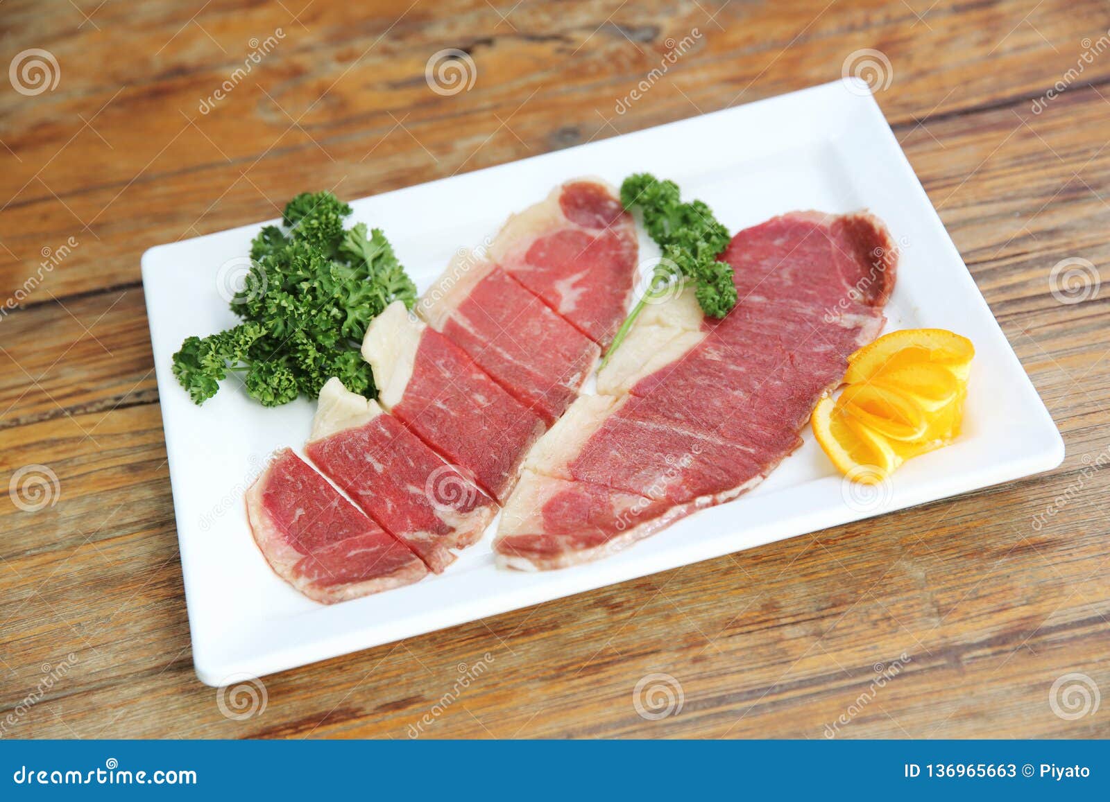 Beef slice set stock image. Image of delicious, sauce - 136965663