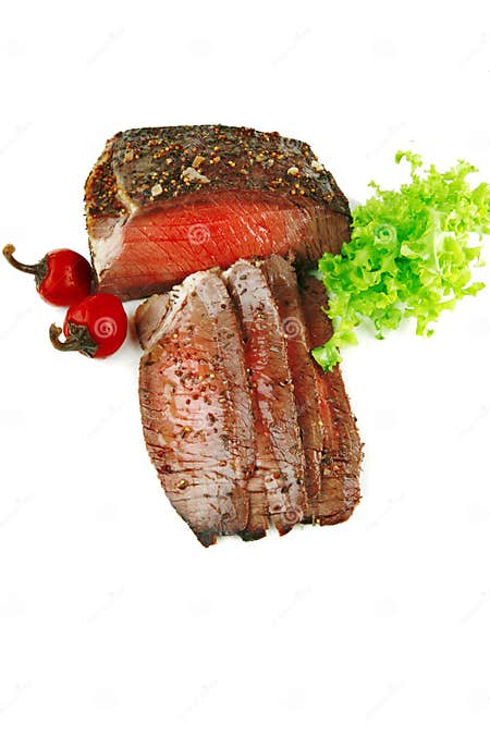 Beef slice with chunk stock image. Image of dinner, nutrition - 12033077