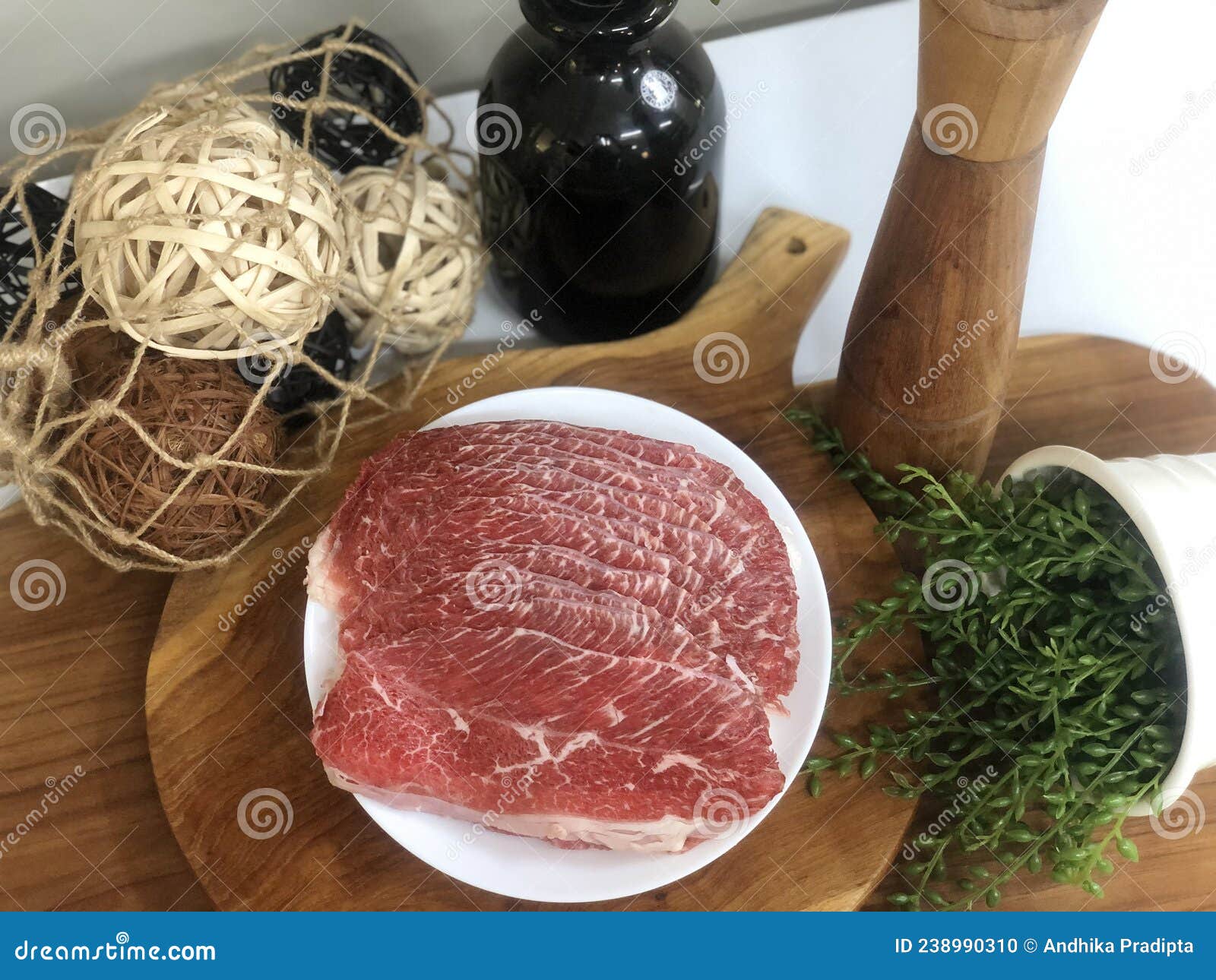 Beef slice stock photo. Image of marbling, good, beef - 238990310