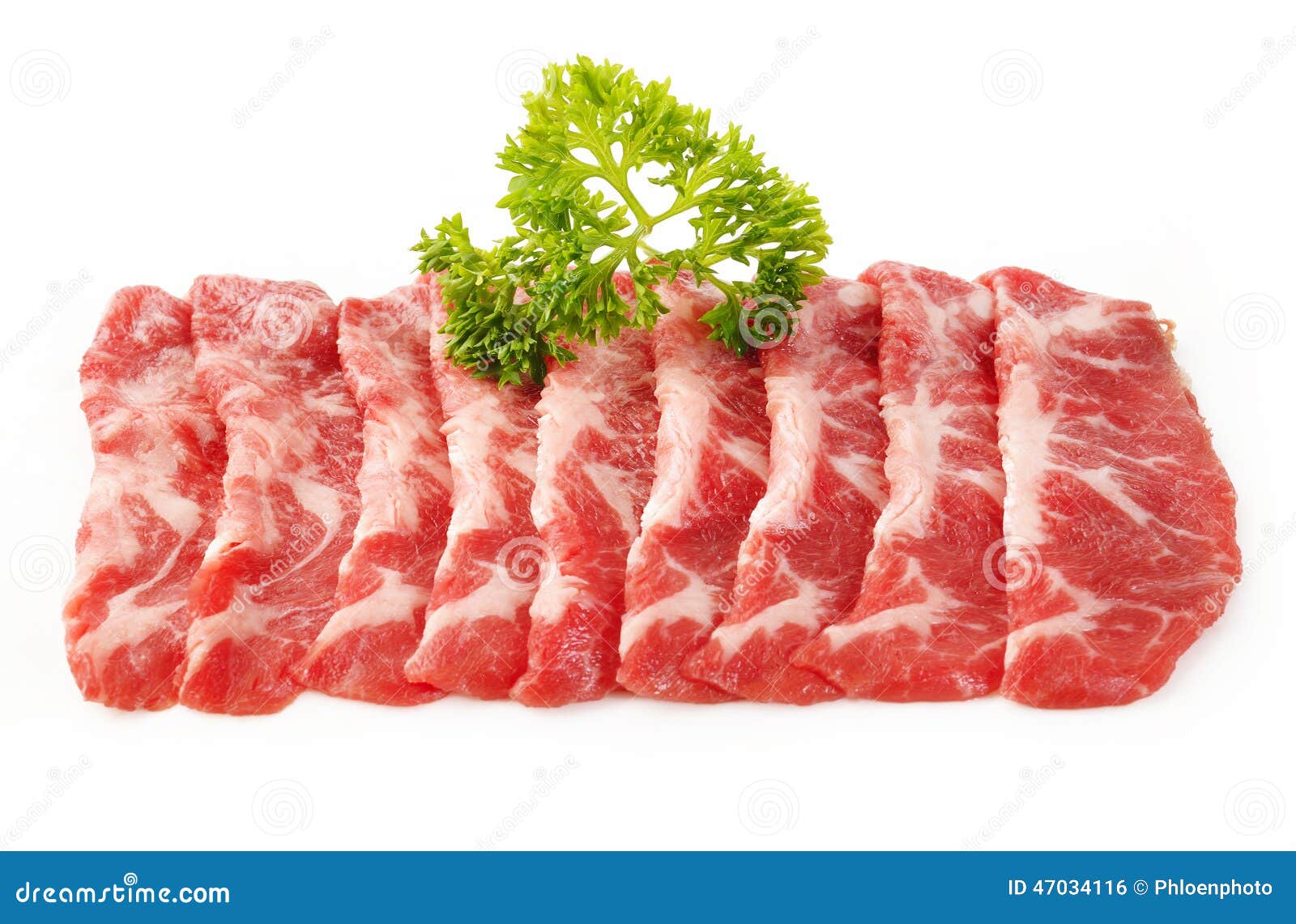 Raw Beef Sliced On Charcoal Grill, Japanese Style Grill Stock Image ...
