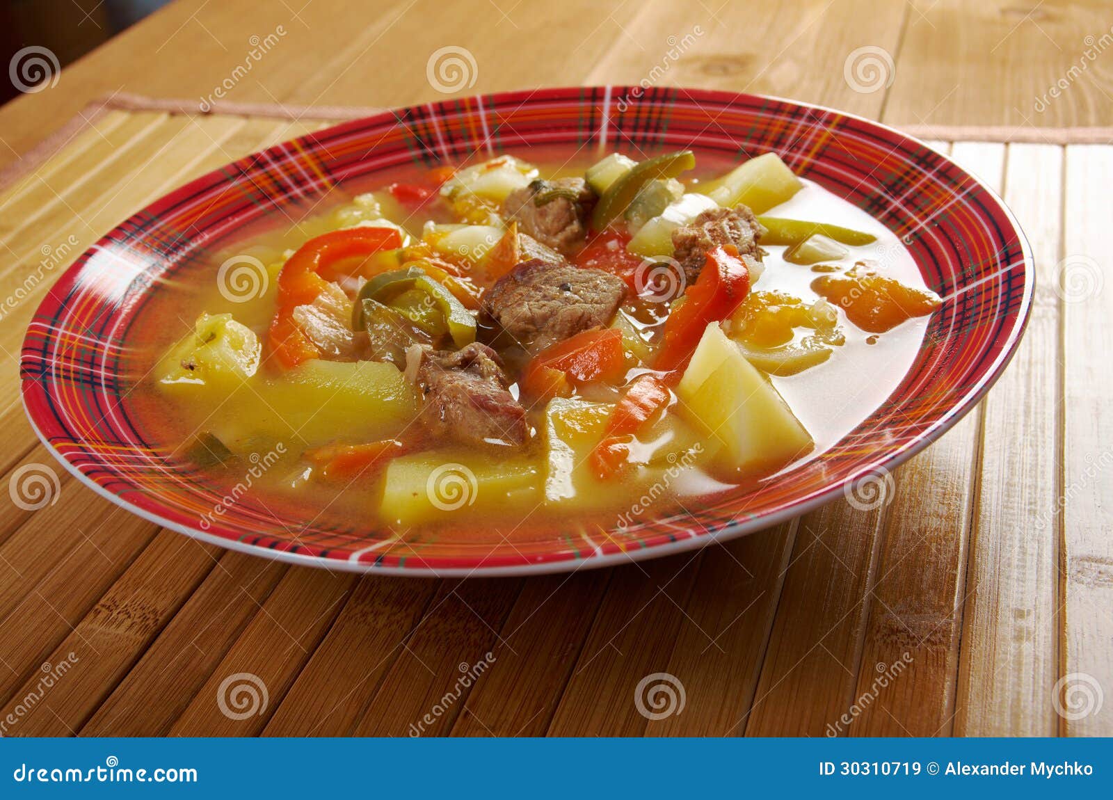 Beef soup Lecho stock image. Image of stew, food, studio - 30310719