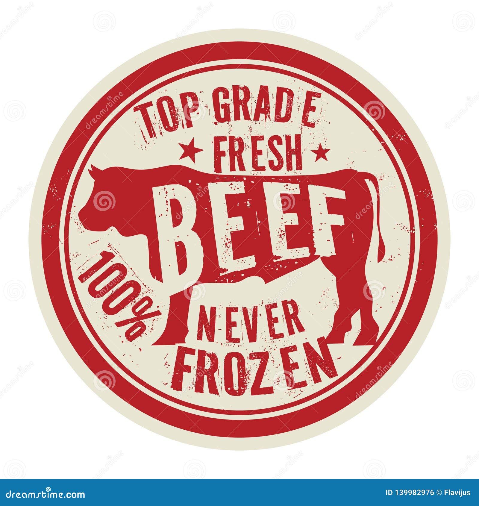 Beef Stamp or Label Text Top Grade Fresh Beef Stock Vector ...